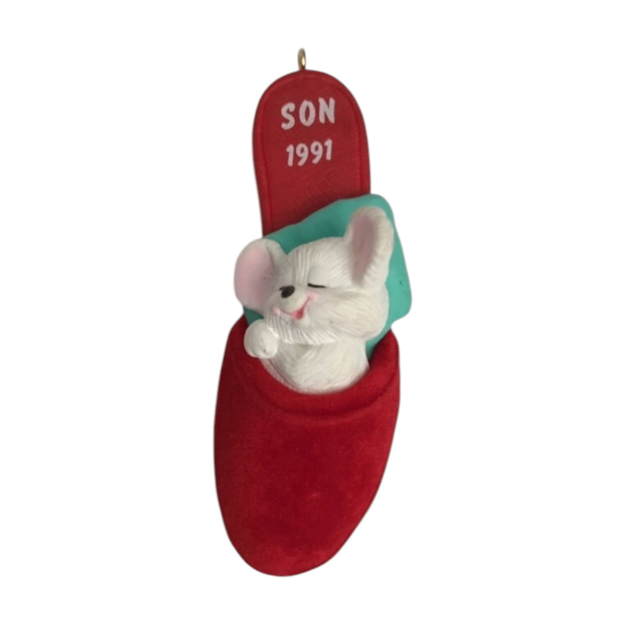 1991 Son (Mouse) Hallmark Keepsake Christmas Tree Ornaments QX546-9 ...