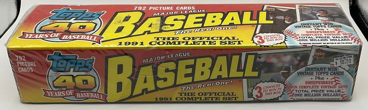 Topps 1991 Sealed Baseball Trading Card Factory Set - Walmart.com