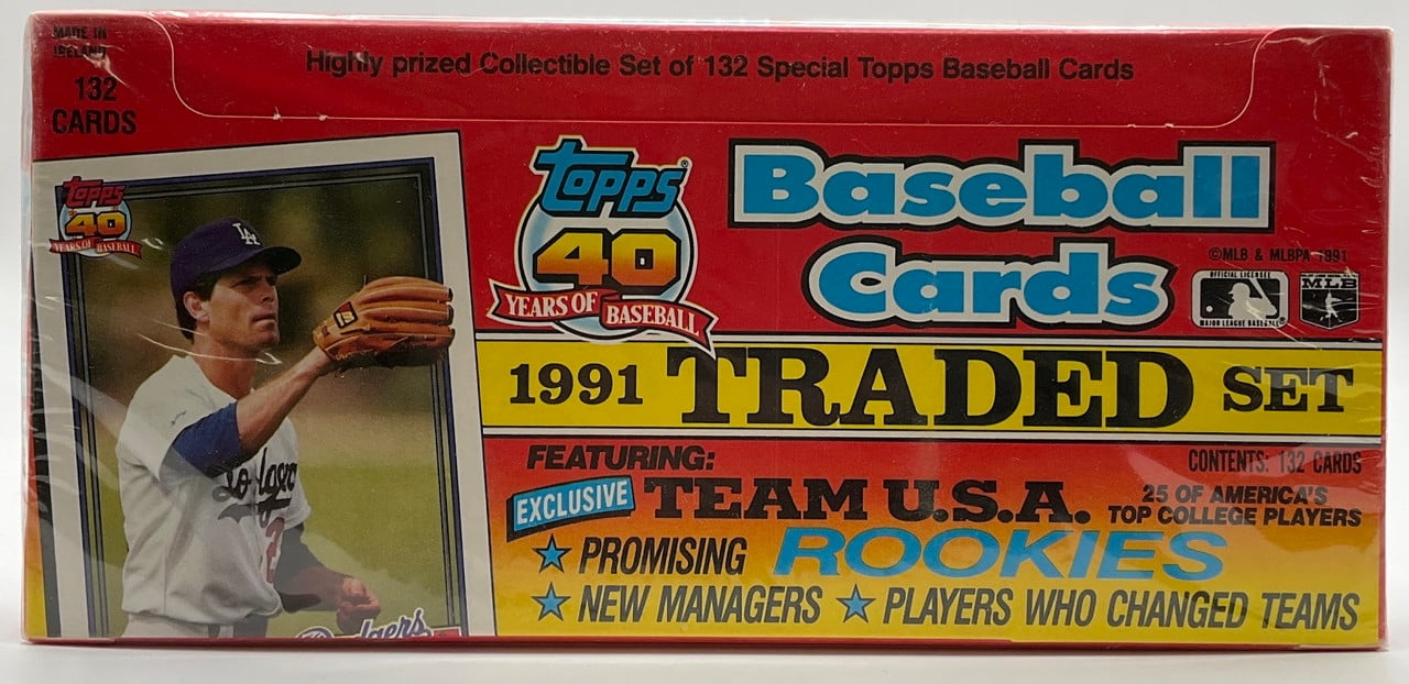 1991 Topps Baseball Traded & Rookies Retail Factory Set - Walmart.com