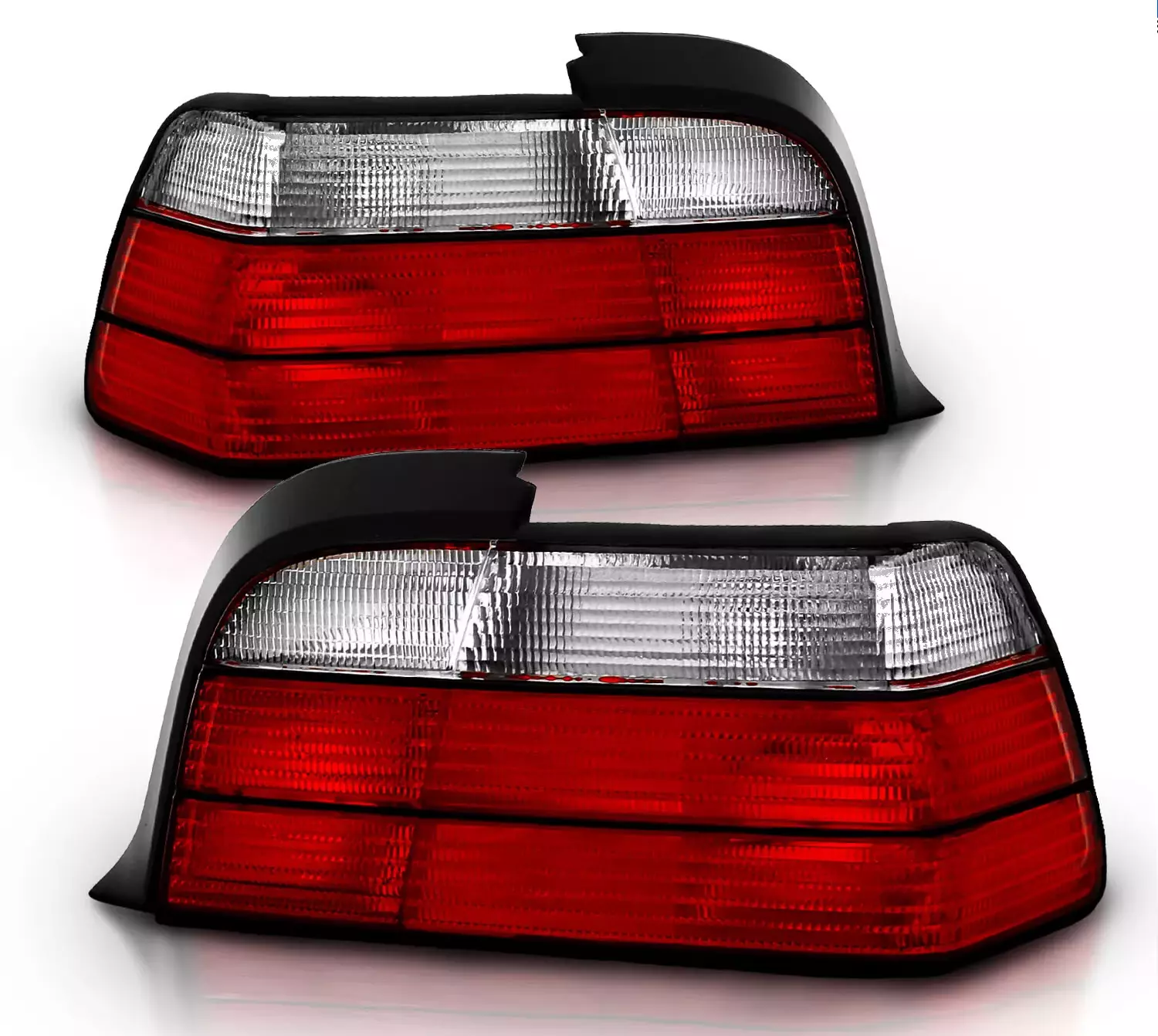 1992-1999 Red Clear Tail Light Assembly BMW E36 3-Series Coupe Left ...