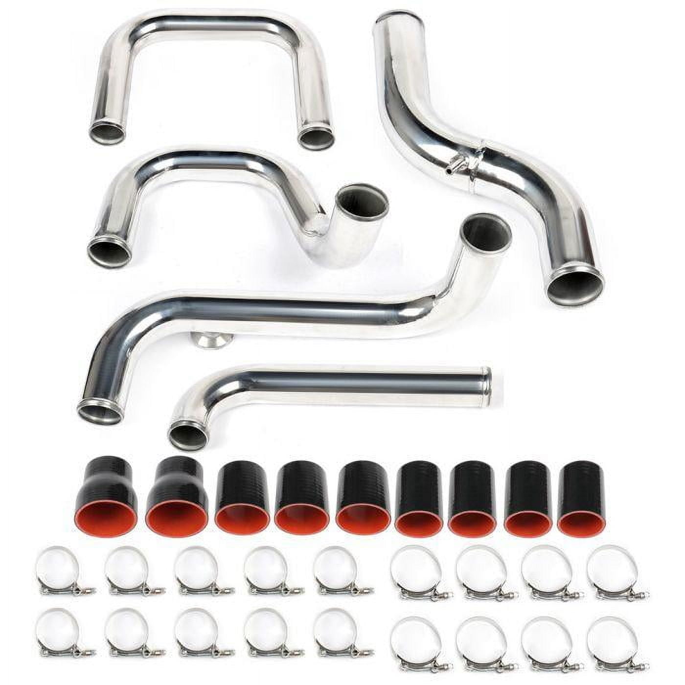 1992-2000 Honda Civic, 1997 Acura Front Mount Intercooler Turbo Pipe + Hose T-Clamp Kit ...