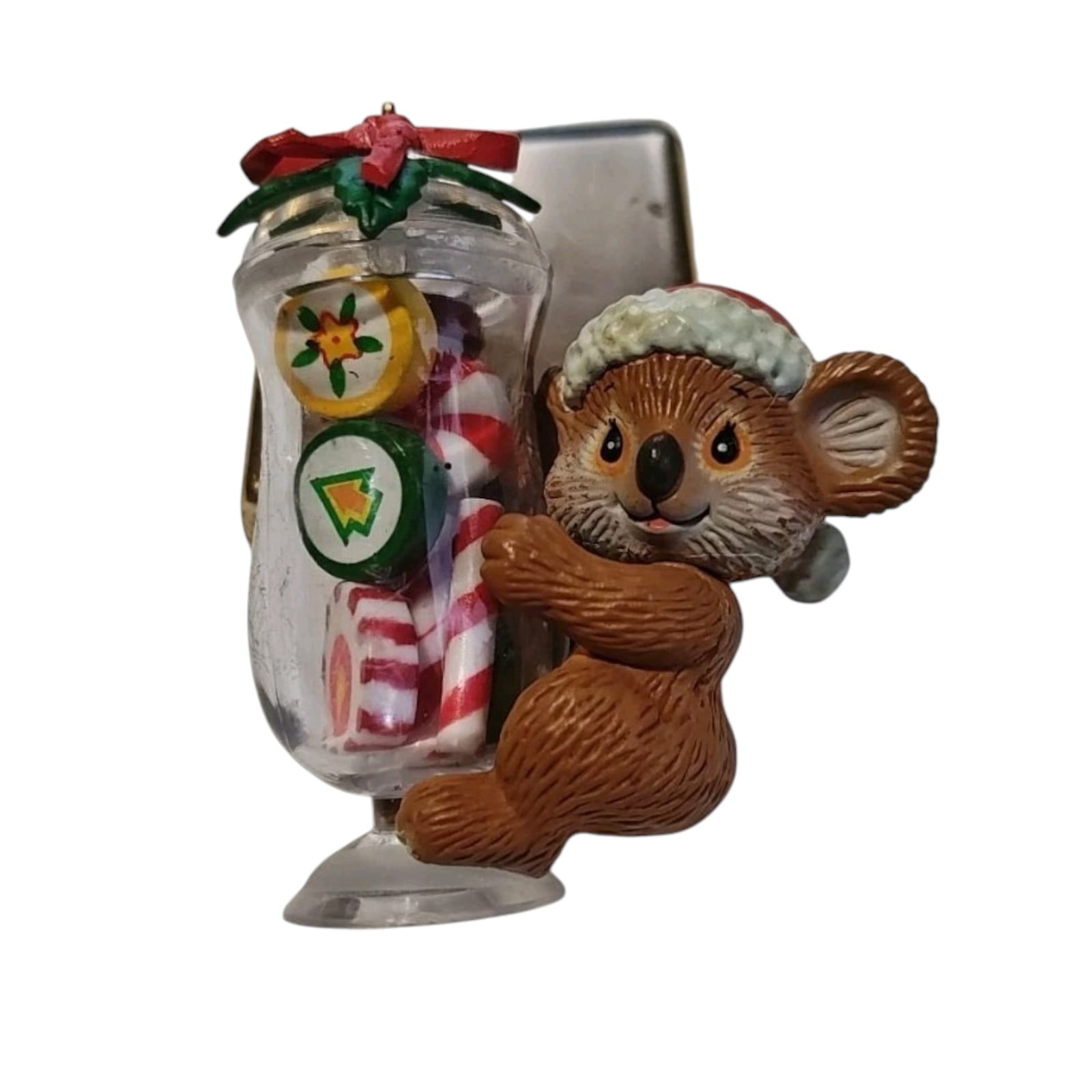 1992 Christmas Sweets Teddy Bear Carlton Cards Christmas Tree Ornament ...
