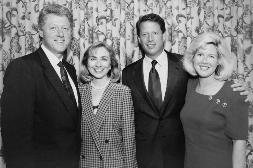 1992 Democratic Nominees For President And Vice President With Their ...
