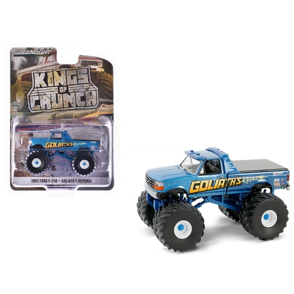 1992 Ford F-250 Monster Truck Blue Metallic "Goliathâ€™s Revenge ...