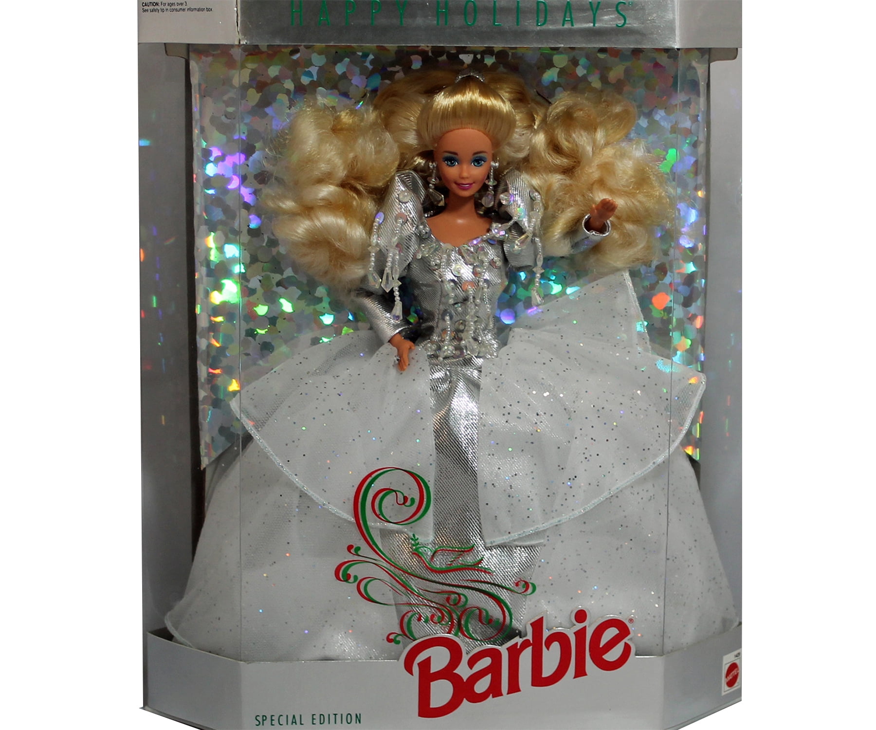 1992 Happy Holidays Barbie Doll Mattel 1429 - Walmart.com