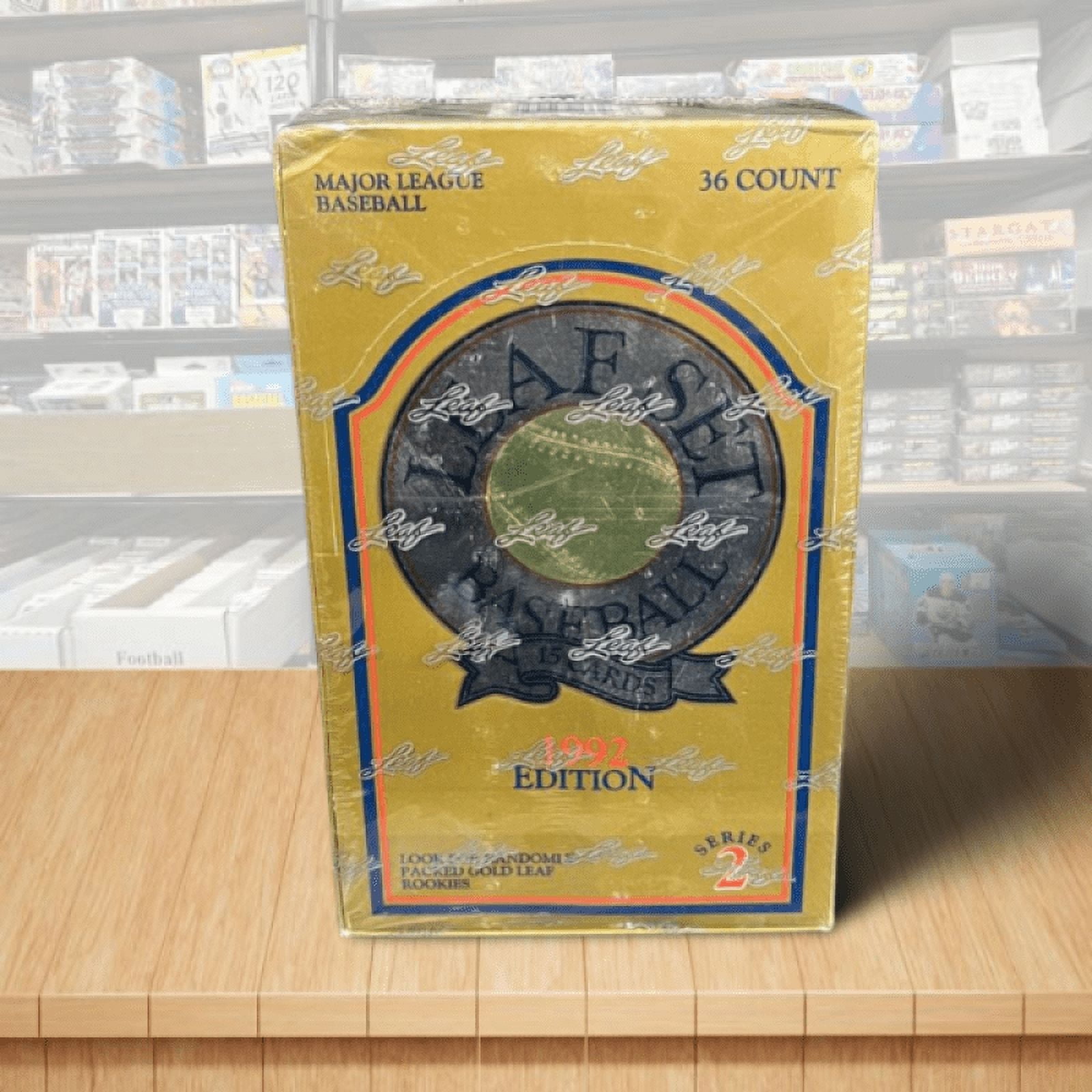 Collectible 1992 Leaf Edition Series 2 Baseball Hobby Sealed Box - 36 ...