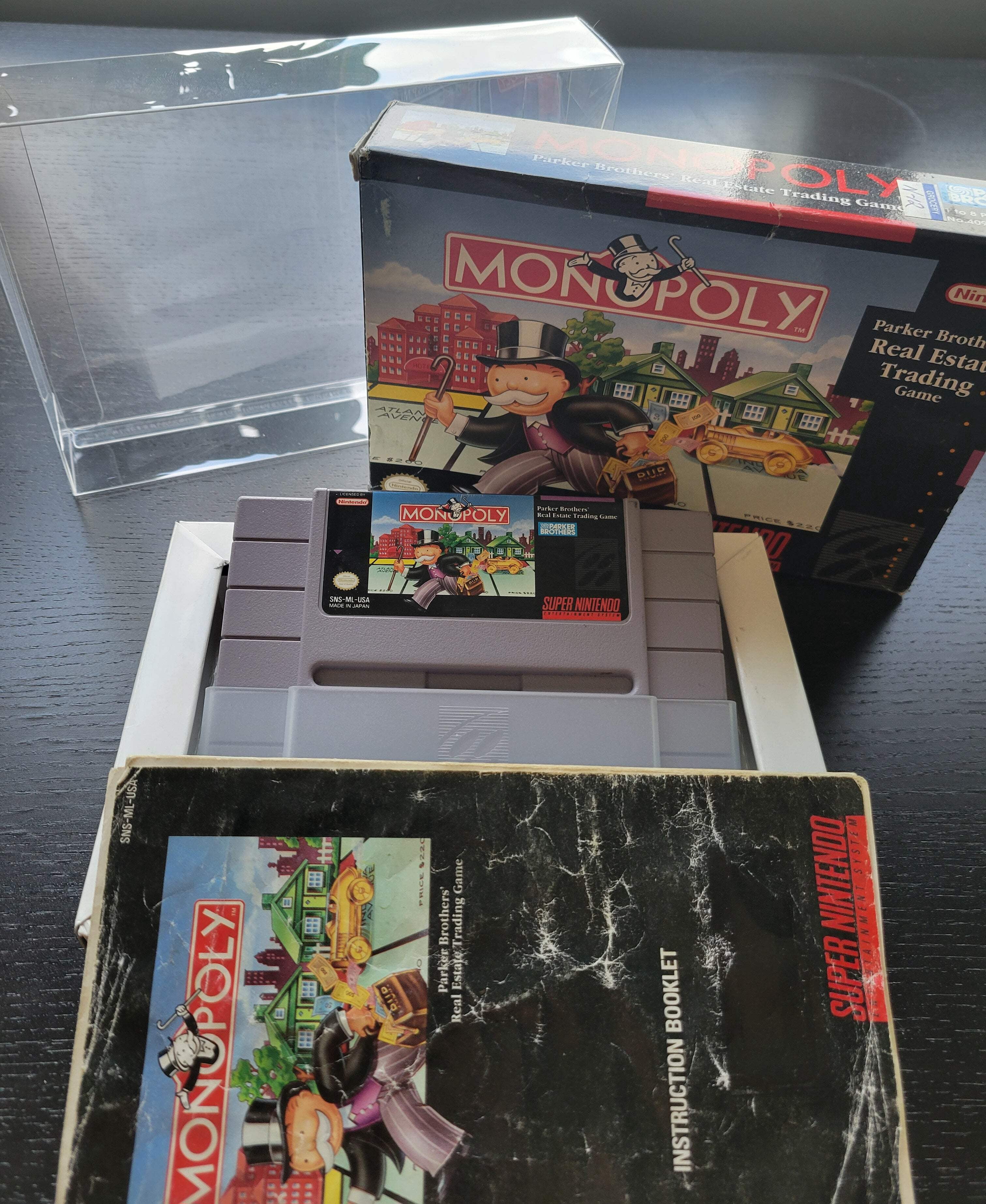 1992 MONOPOLY CWB Complete With Box/Manual - SNES - Super Nintendo Ent ...