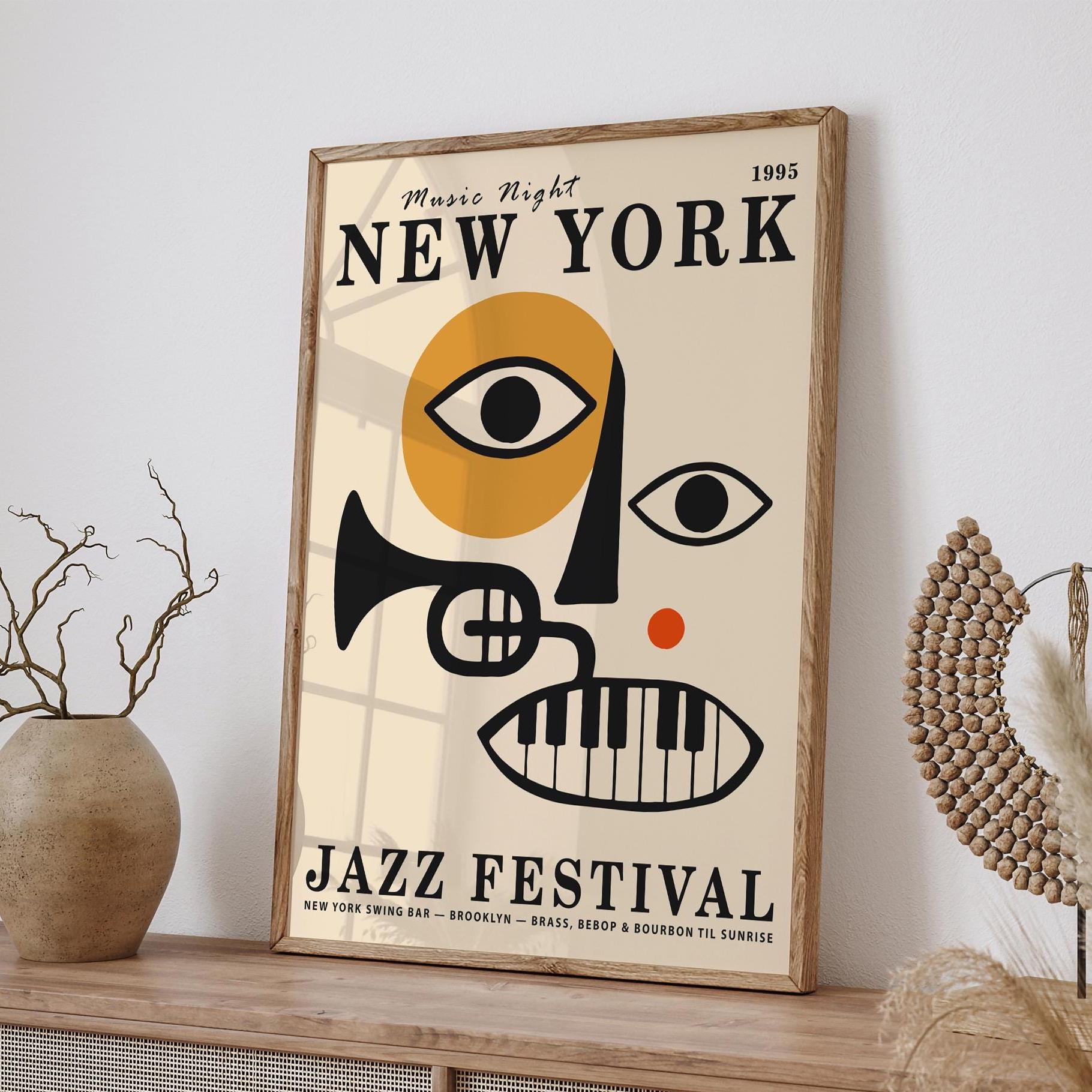 1992 New York Jazz Festival Poster: Retro Music Art Print UNFRAMED ...