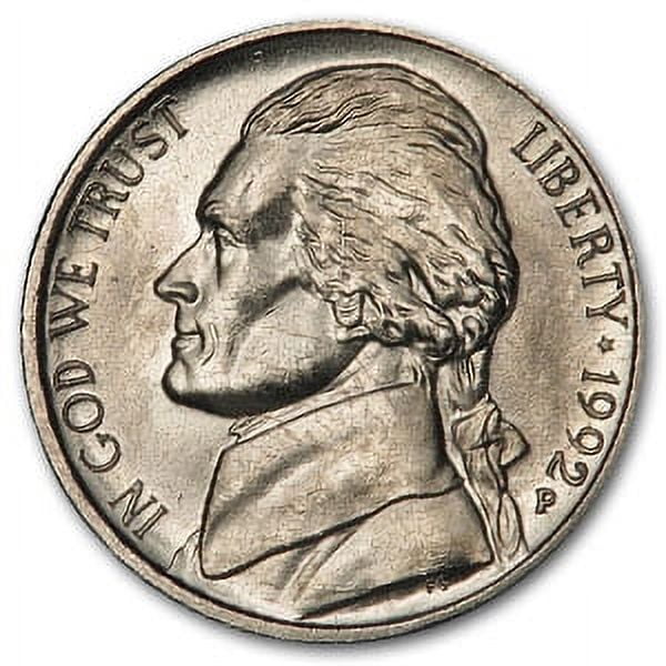 1992-P Jefferson Nickel BU - Walmart.com
