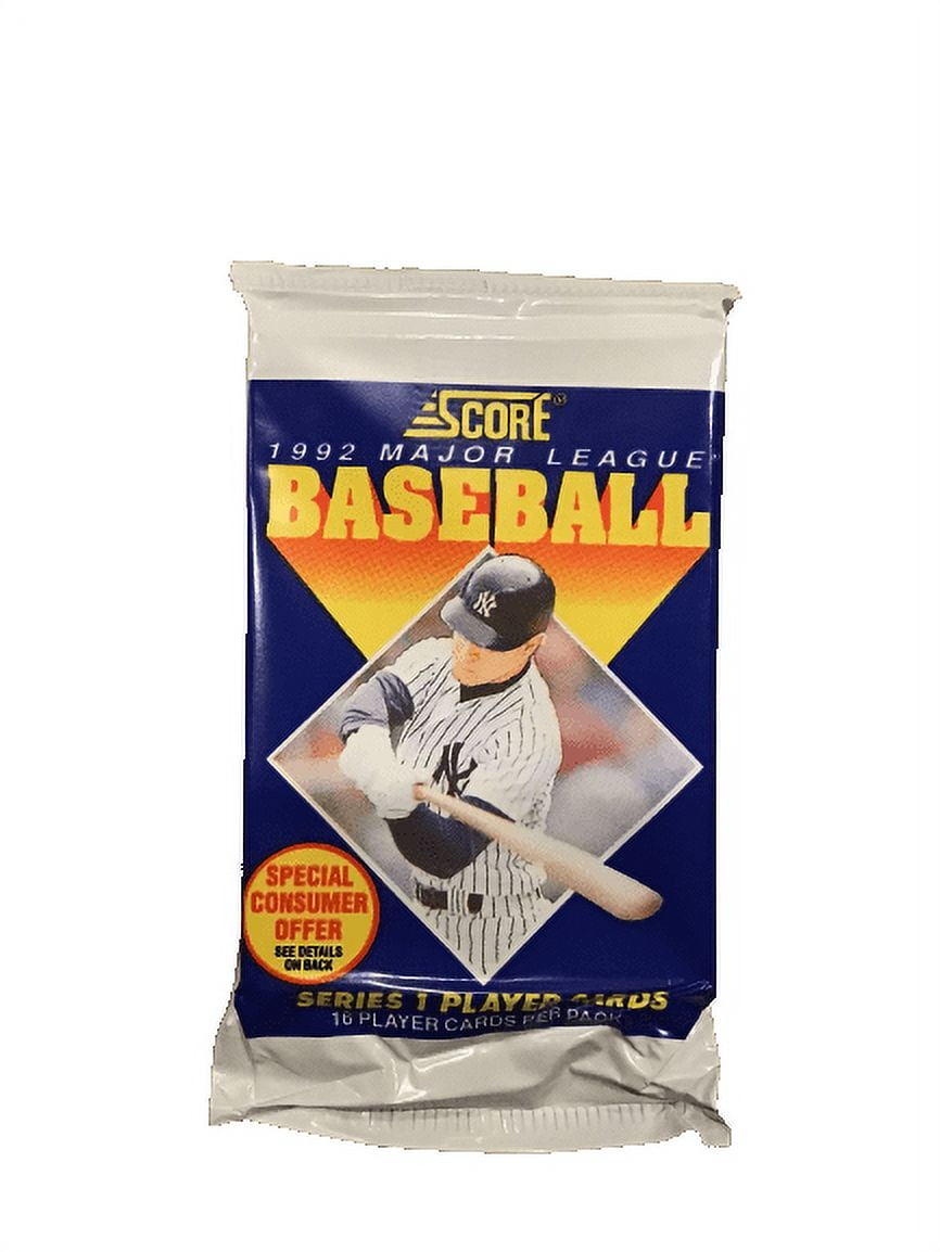 1992 Score Series 1 Baseball card pack - 16 cards - Walmart.com