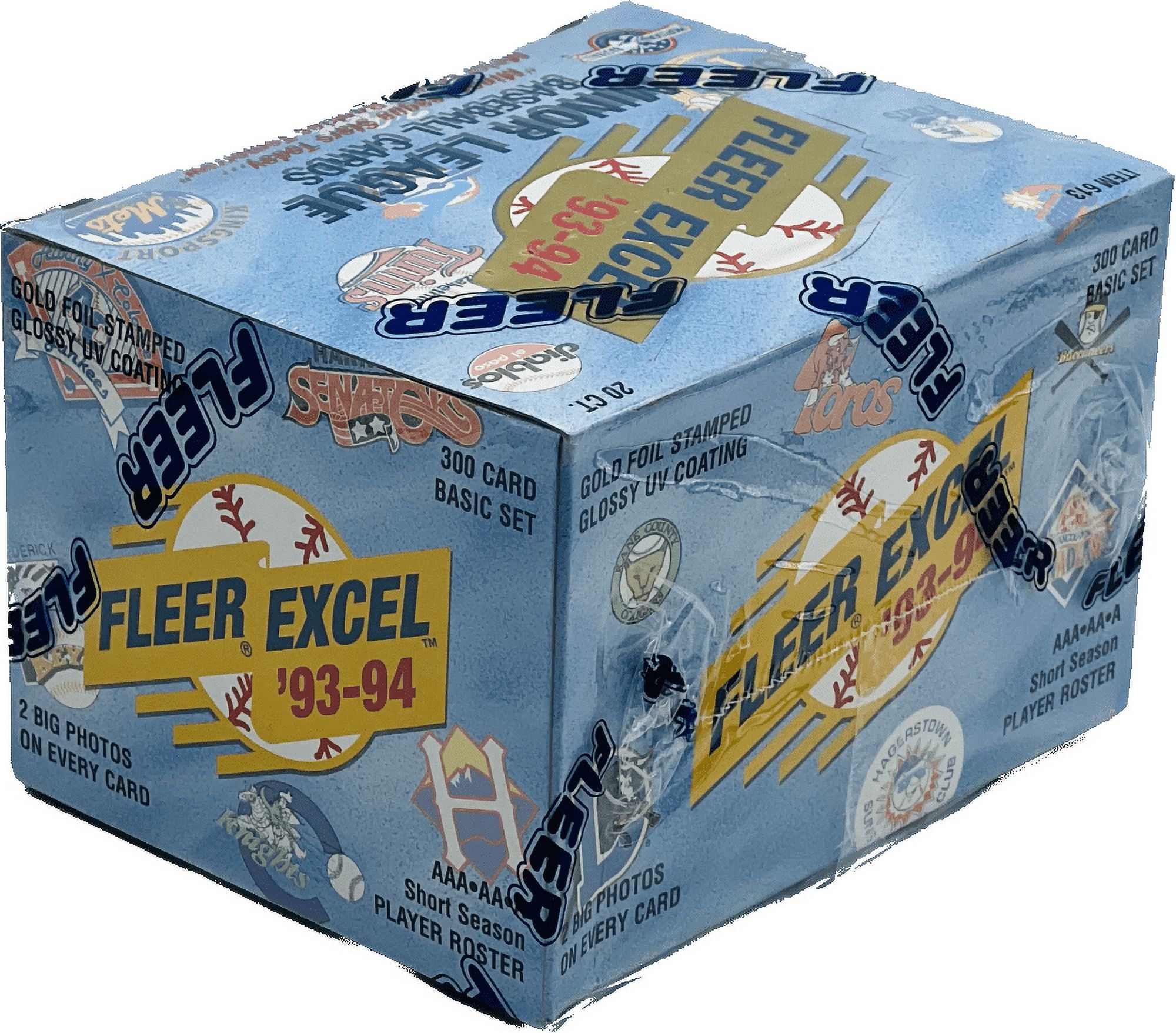 1993-94 Fleer Excel Minor League Baseball Jumbo Box - Walmart.com