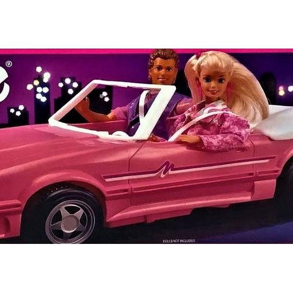 1993 Barbie Mustang Pink Convertible Arco Toys Mattel #65032 - Walmart.com