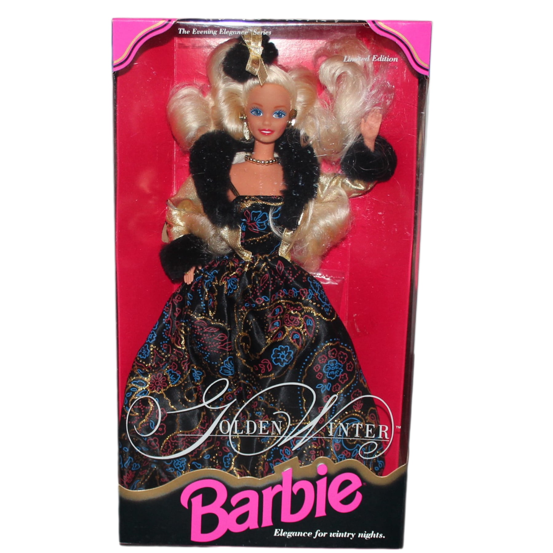 Golden Winter Barbie Doll The Evening Elegance Series 1993 Mattel 10684 ...