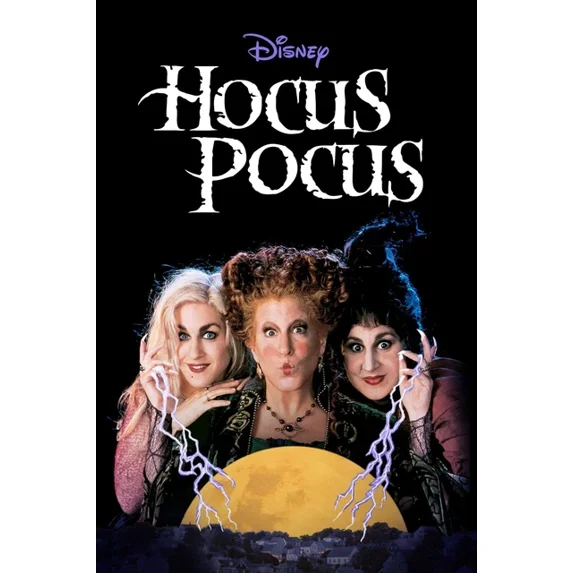 1993 Hocus Pocus Movie Poster Winnie Sarah Mary Bette Midler UNFRAMED ...