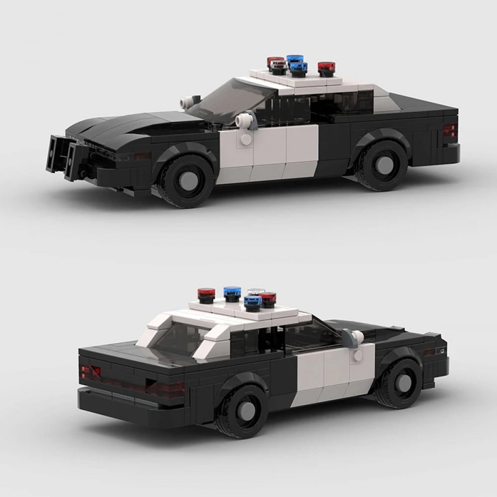 1993 Intercept Police Cars MOC Vehicle SWAT Patrol Building Blocks City ...