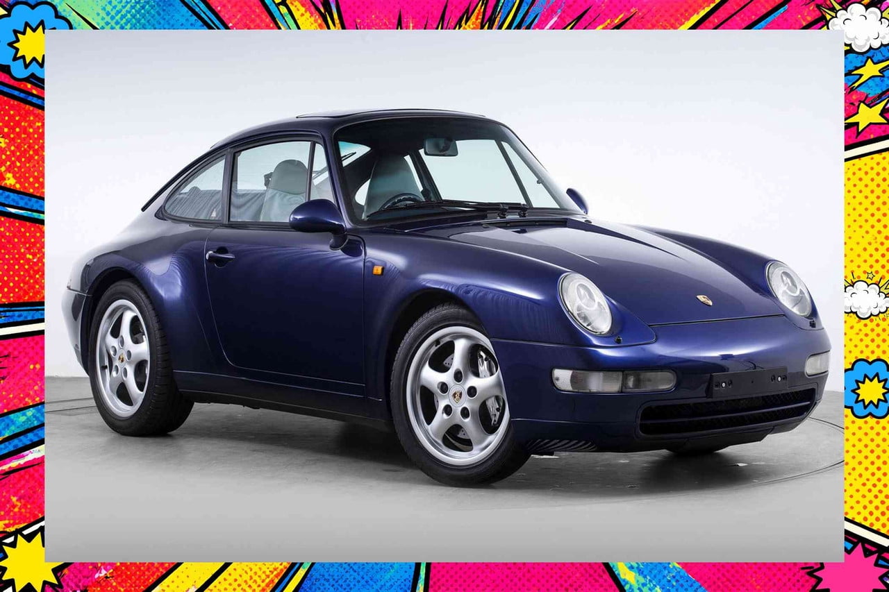 1993 Porsche 911 Carrera UK - Pop Art Edition | 20x30 Inch Laminated ...