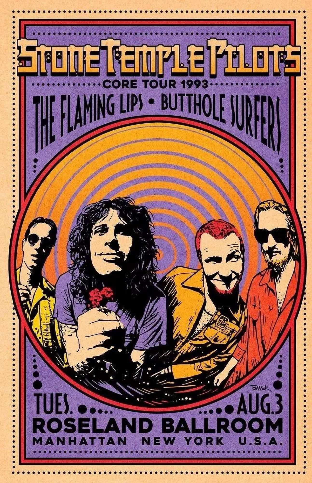 1993 STONE TEMPLE PILOTS CONCERT POSTER WALL ART PRINT ES 11 x 17 Inch ...