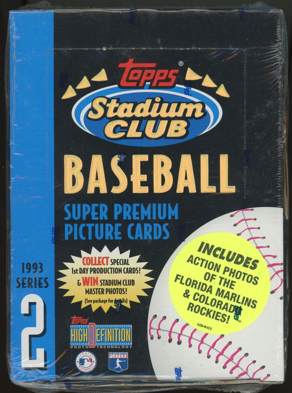 1993 Topps Stadium Club Baseball Series 2 24 Pack Box Factory Sealed ...