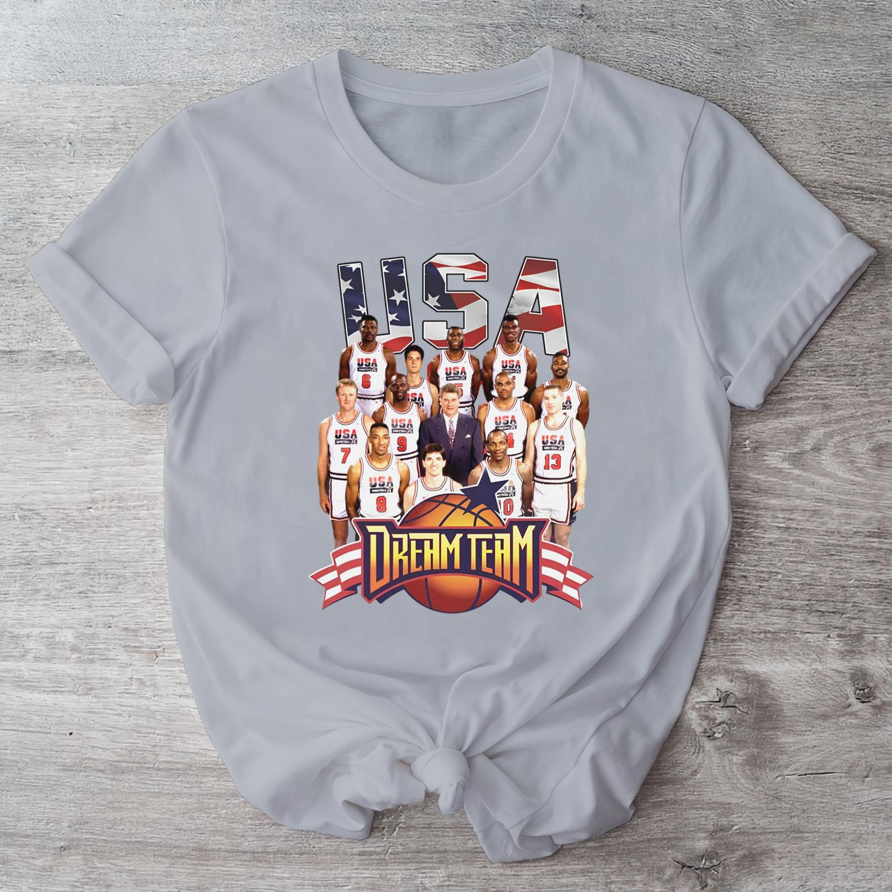 1993 USA Basketball Legends Tribute Shirt, Vintage National Game Graphic Tee, Throwback Sports ...