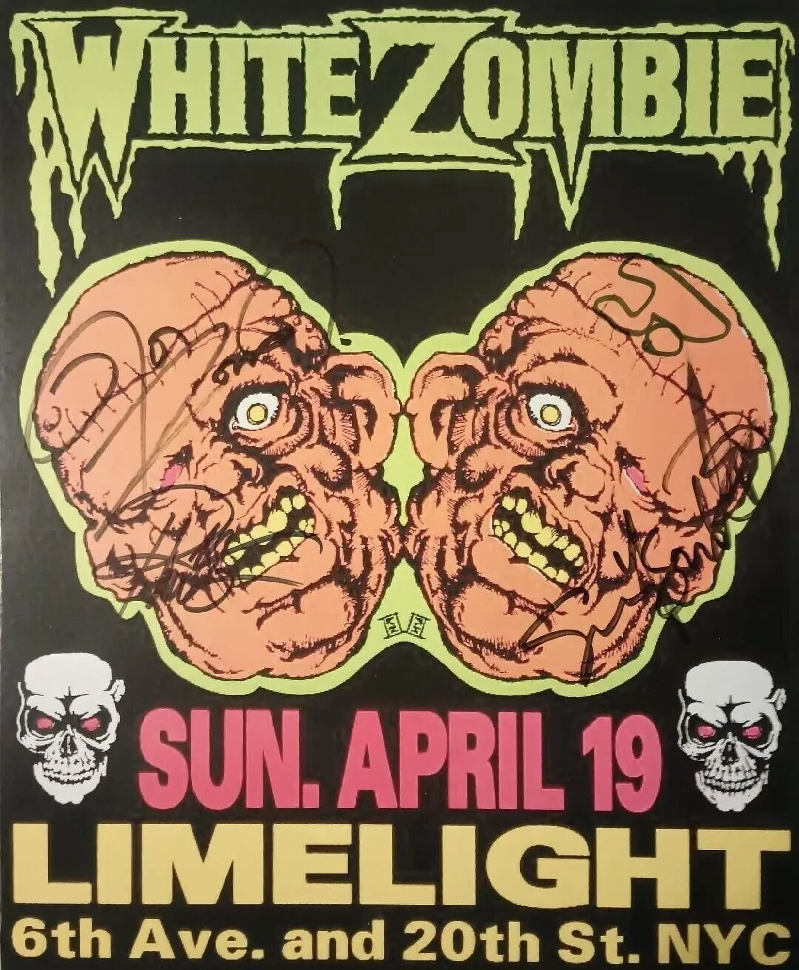 1993 White Zombie Rob Zombie Concert Poster Wall Art Print 24 x 36 Inch ...