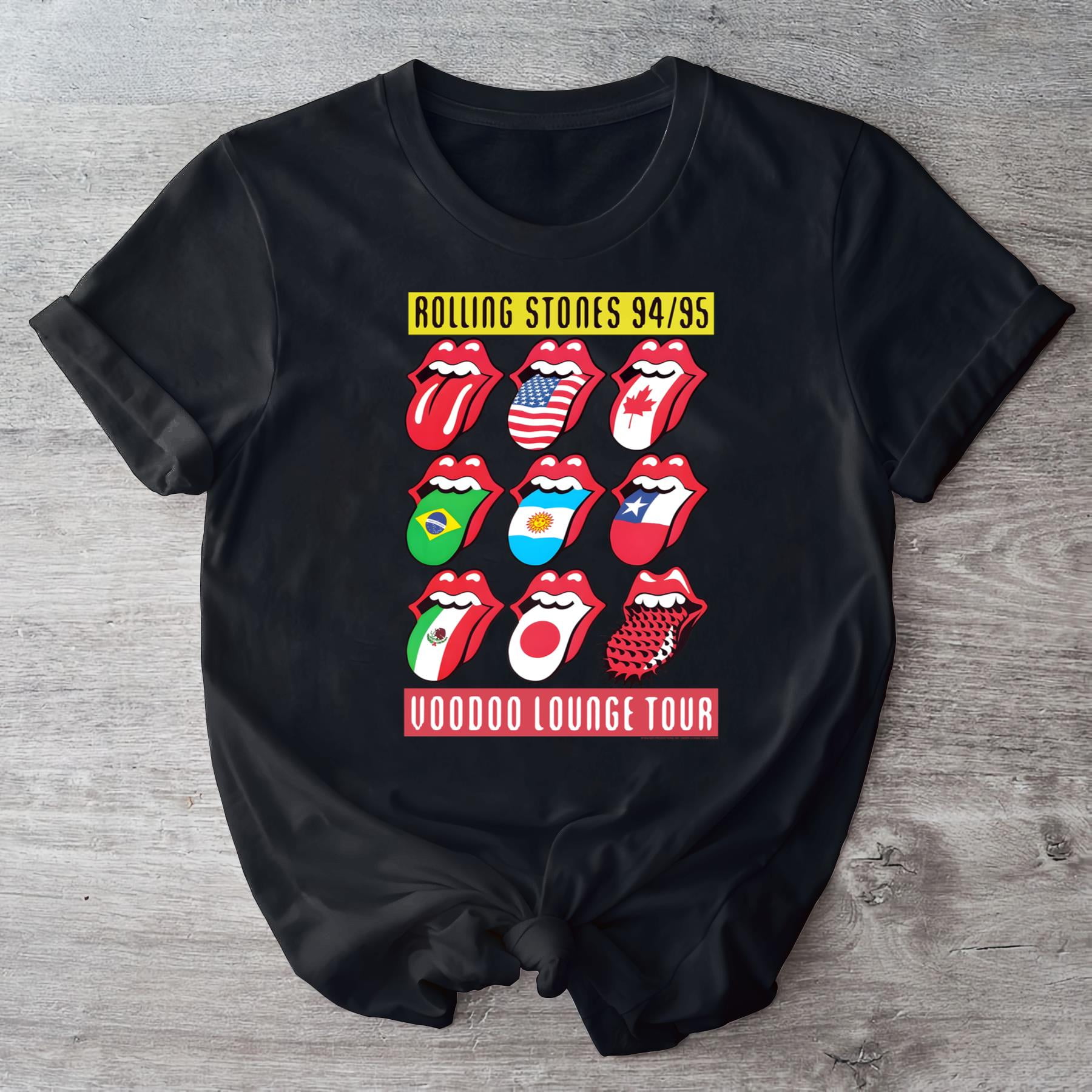 1994-1995 Rock Tour Era Shirt, Voodoo Lounge Throwback Graphic Tee ...