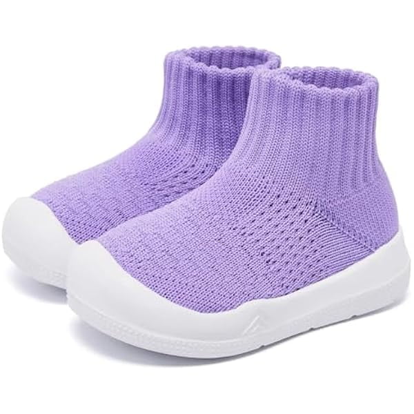 1994 Baby Boy Girl Non-Skid Indoor Infant Walking Shoes Breathable Warm Elastic Sock Shoes with ...