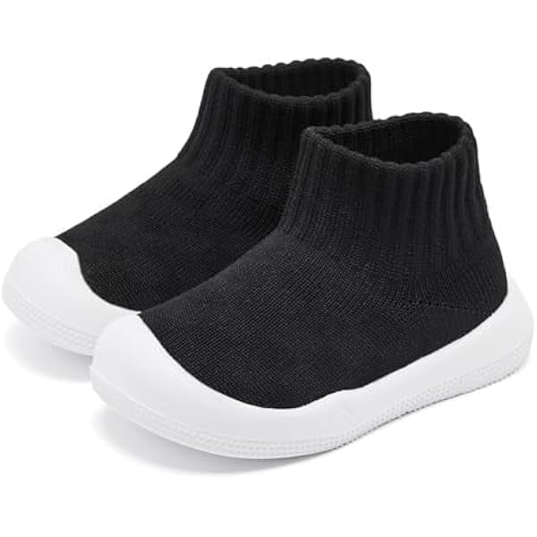 1994 Baby Boy Girl Non-Skid Indoor Infant Walking Shoes Breathable Warm Elastic Sock Shoes with ...