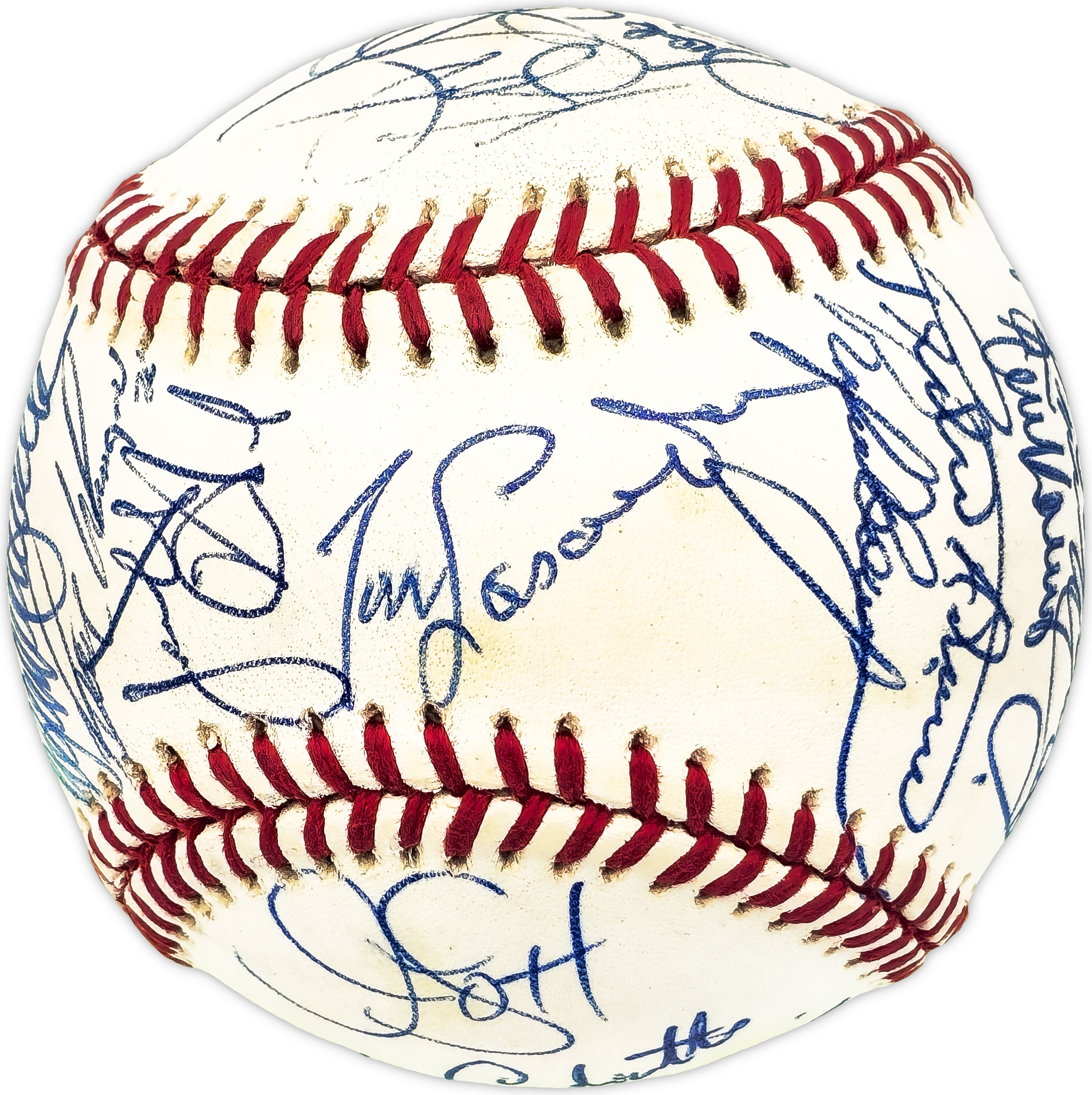 1994 Los Angeles Dodgers Team Autographed Official NL Baseball With 25 ...