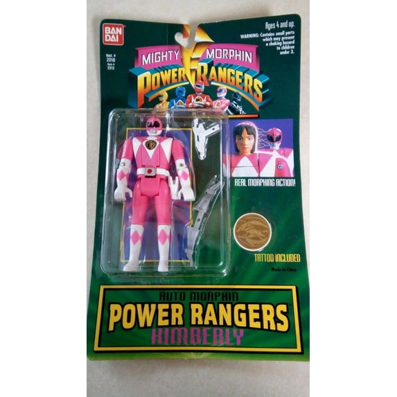 MMPR Kimberly Pink Auto Morphin Power Rangers 6" Action Figure 1994 ...