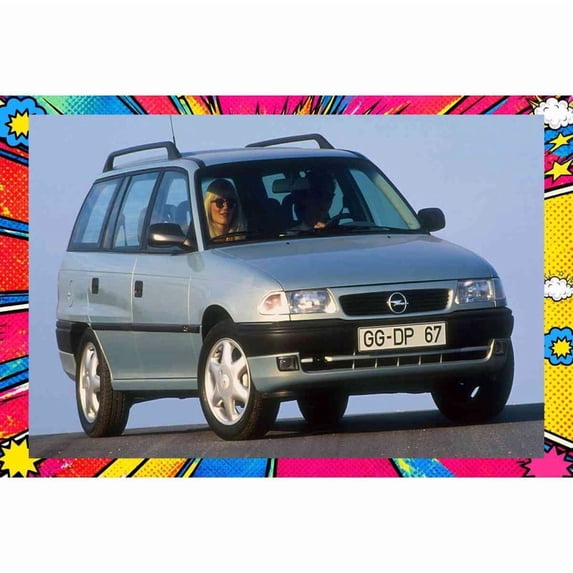 1994 Opel Astra Caravan Club - Pop Art Edition | 20x30 Inch Glossy ...