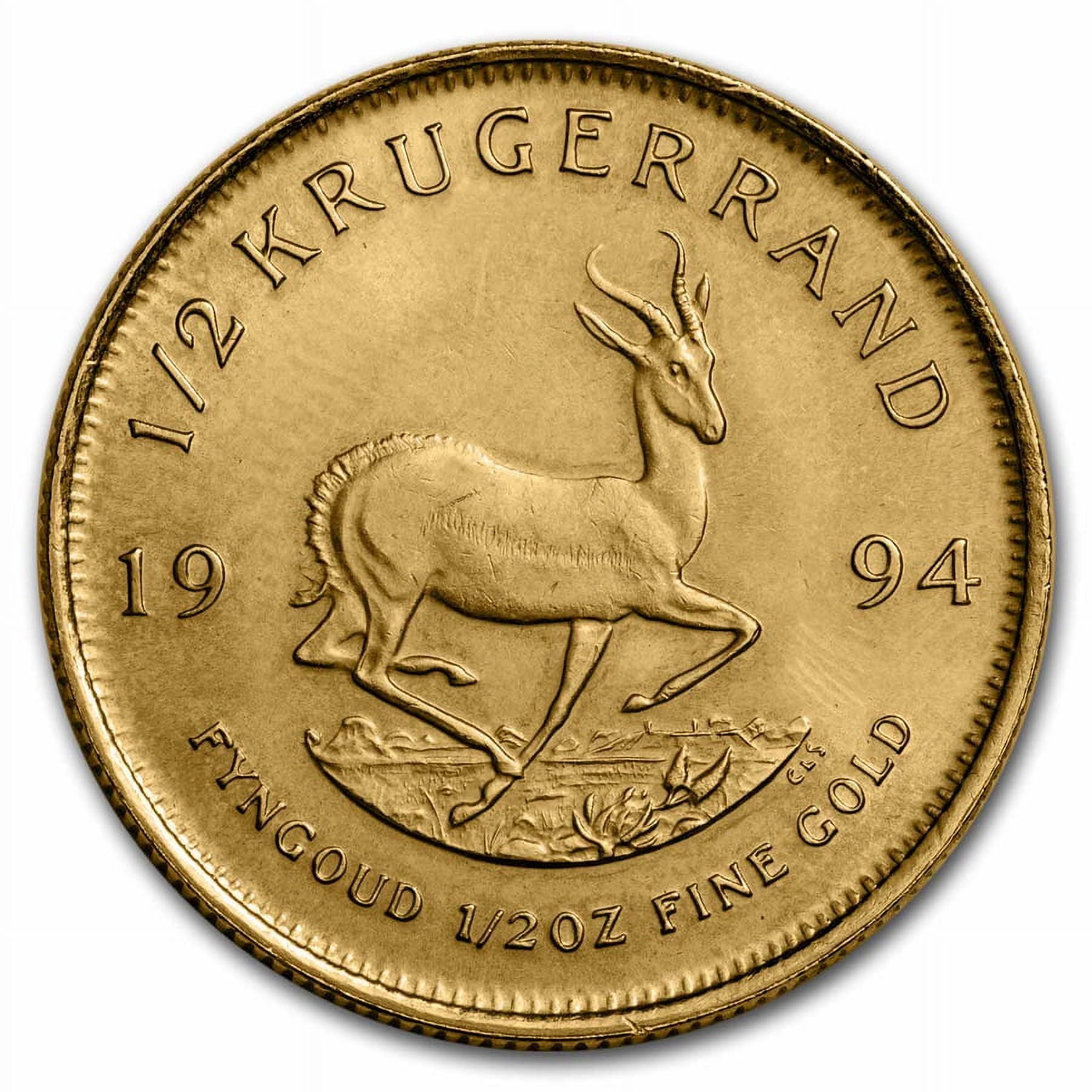 1994 South Africa 1/2 oz Gold Krugerrand BU - Walmart.com