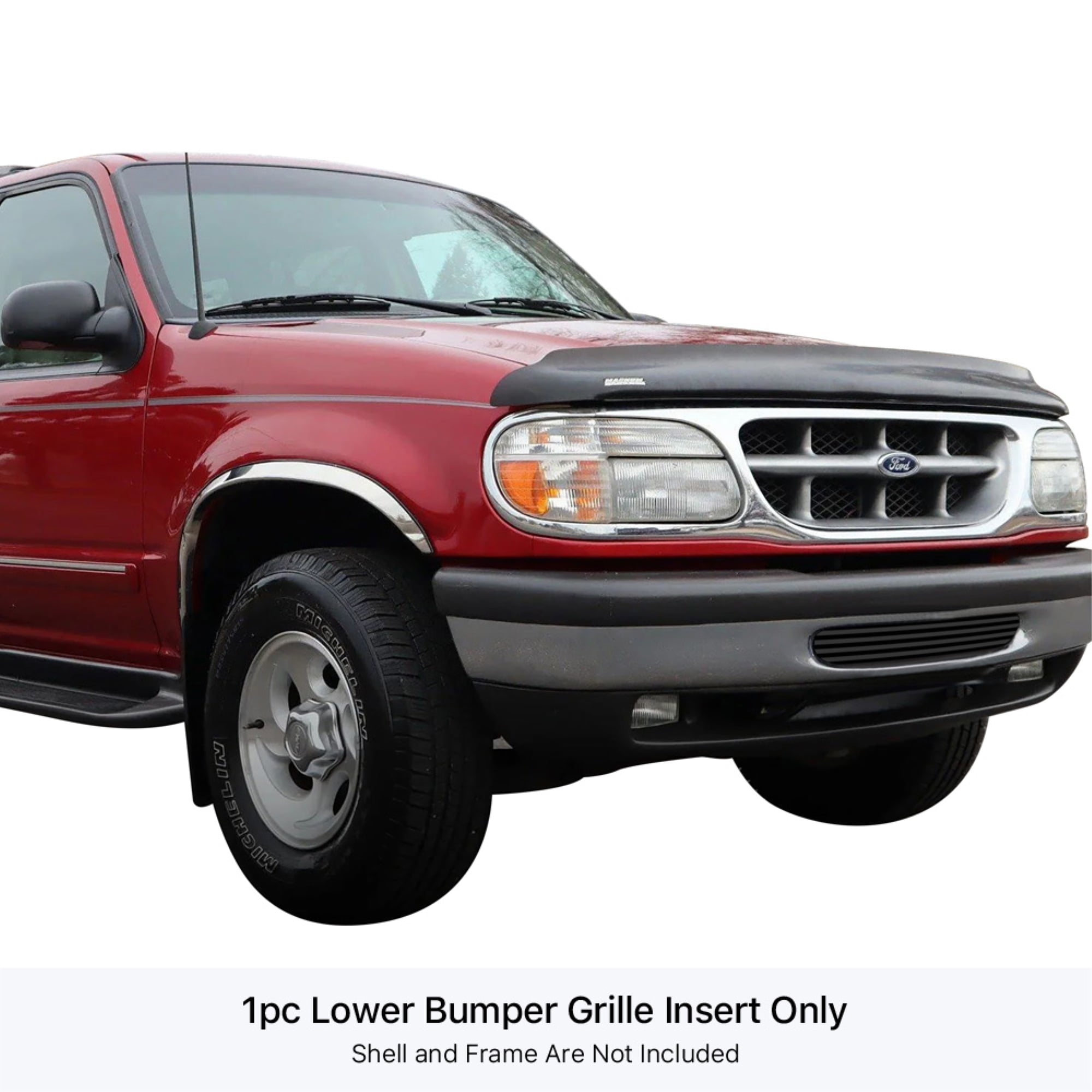 1995-1998 Ford Explorer Stainless Steel Black Powder Coated Finish 8X6 ...