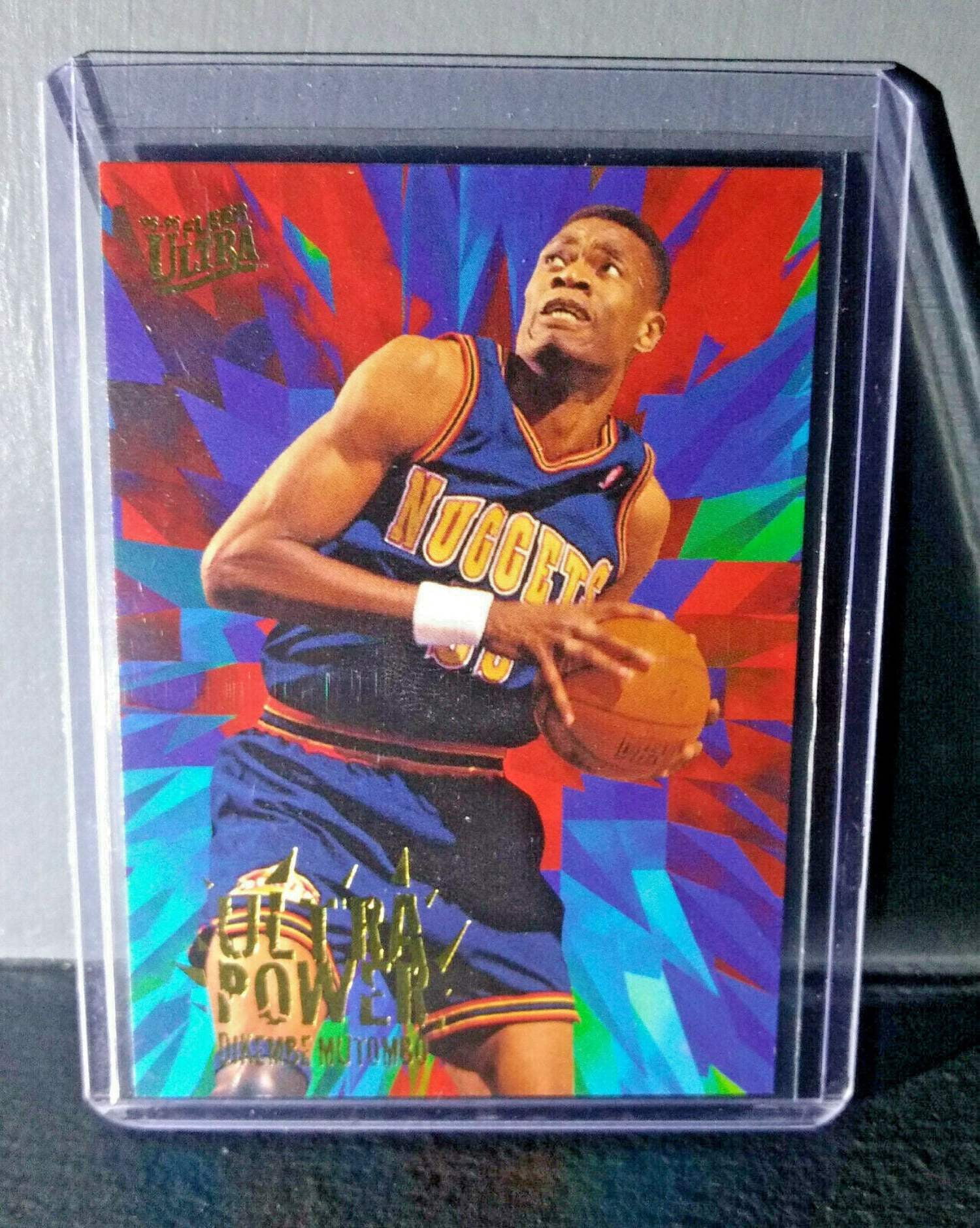 1995-96 Dikembe Mutombo Fleer Ultra #7 Ultra Power Basketball Card ...