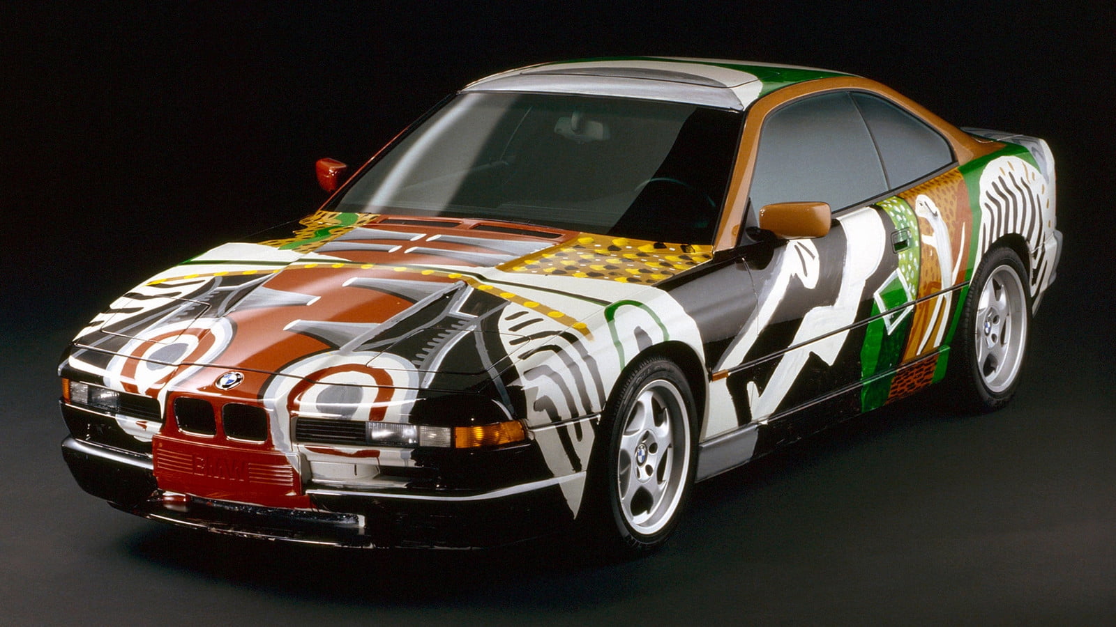 1995 BMW 850CSI by David Hockney Car - 24x36 Inch Glossy Laminated ...