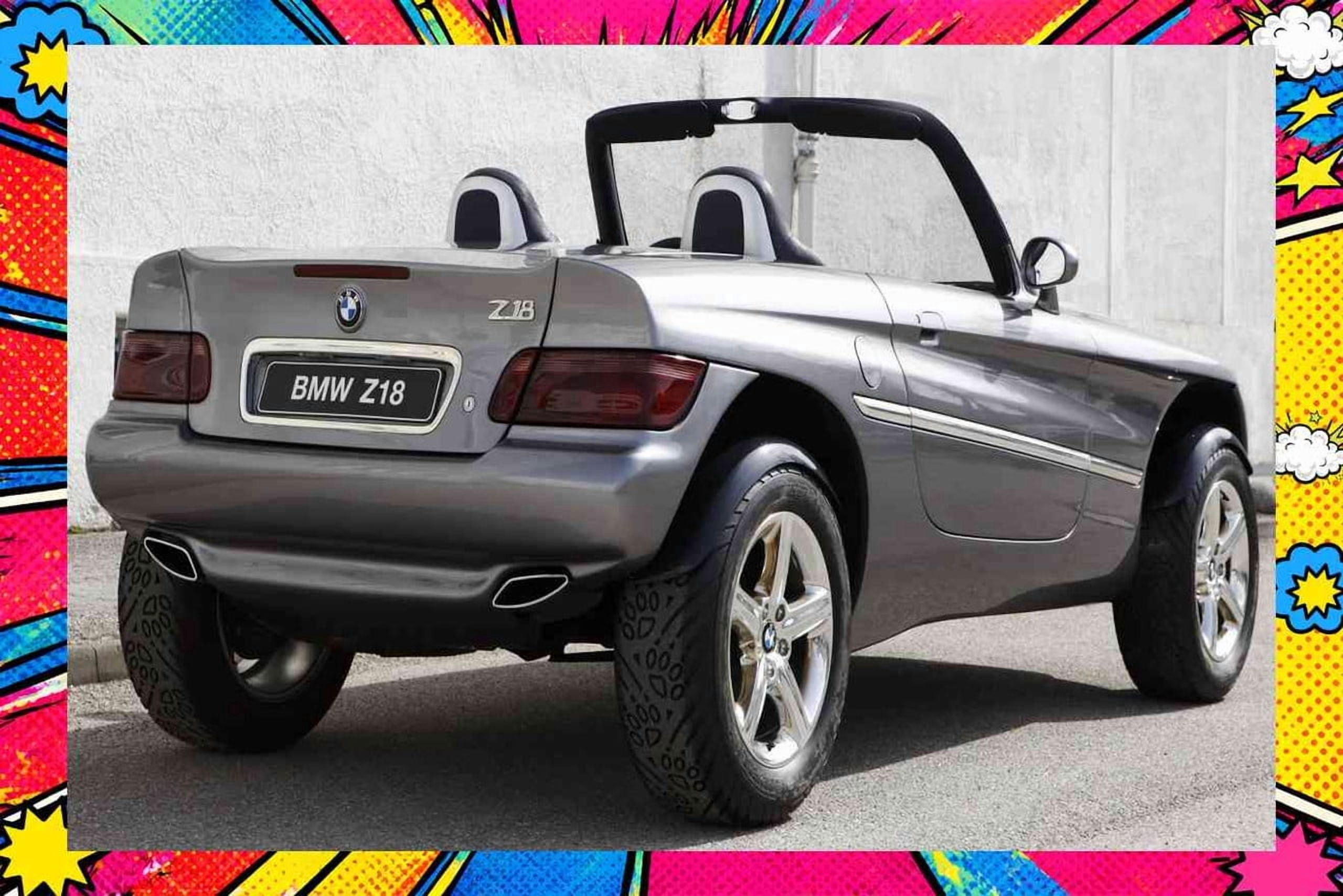 1995 BMW Z18 Concept Style A - Pop Art Edition | 20x30 Inch Laminated ...