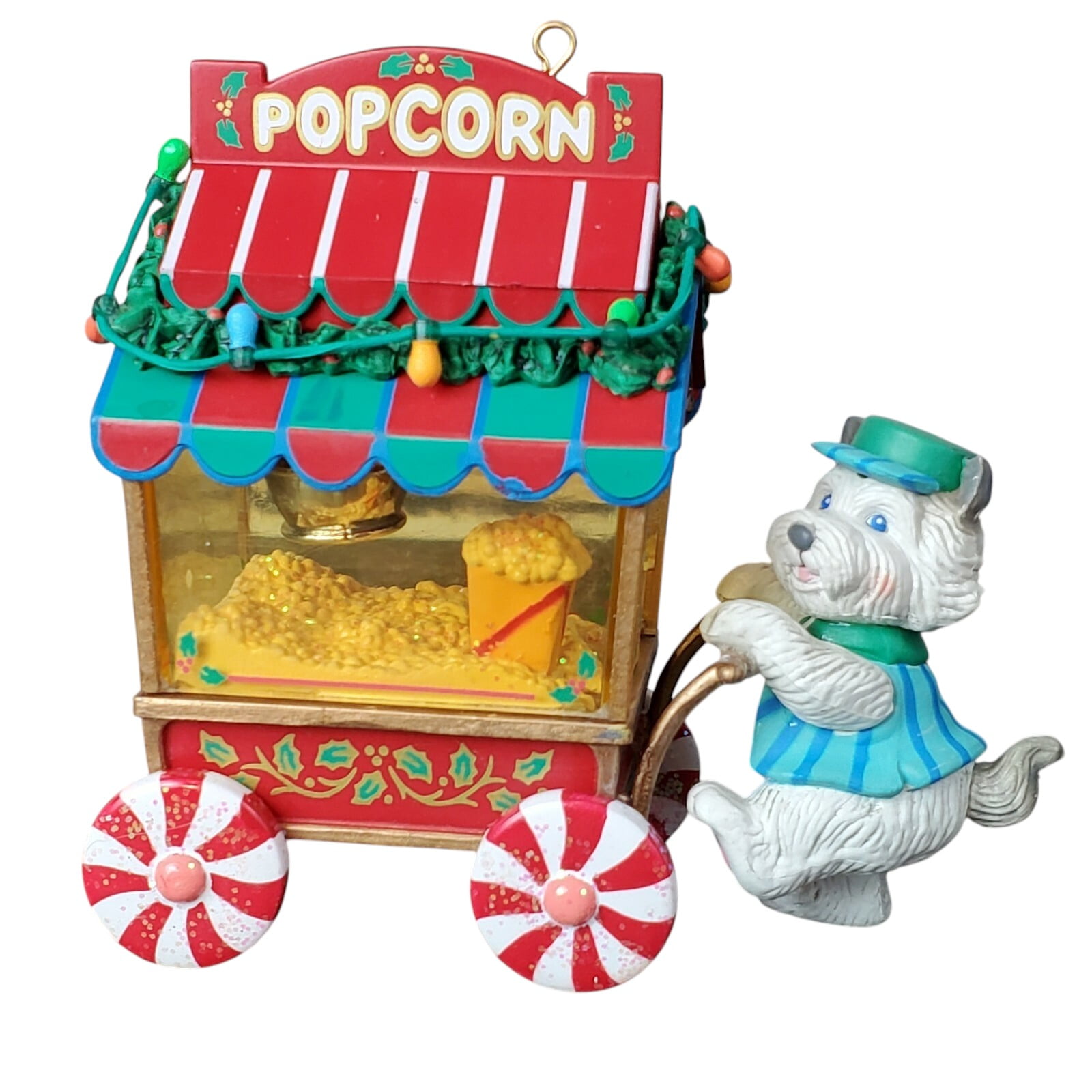 1995 Get Your Pup-Corn Here! (Puppy Love) Carlton Cards Christmas ...