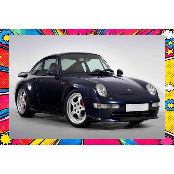1995 Porsche 911 Carrera RS - Pop Art Edition | 24x36 Inch Glossy ...