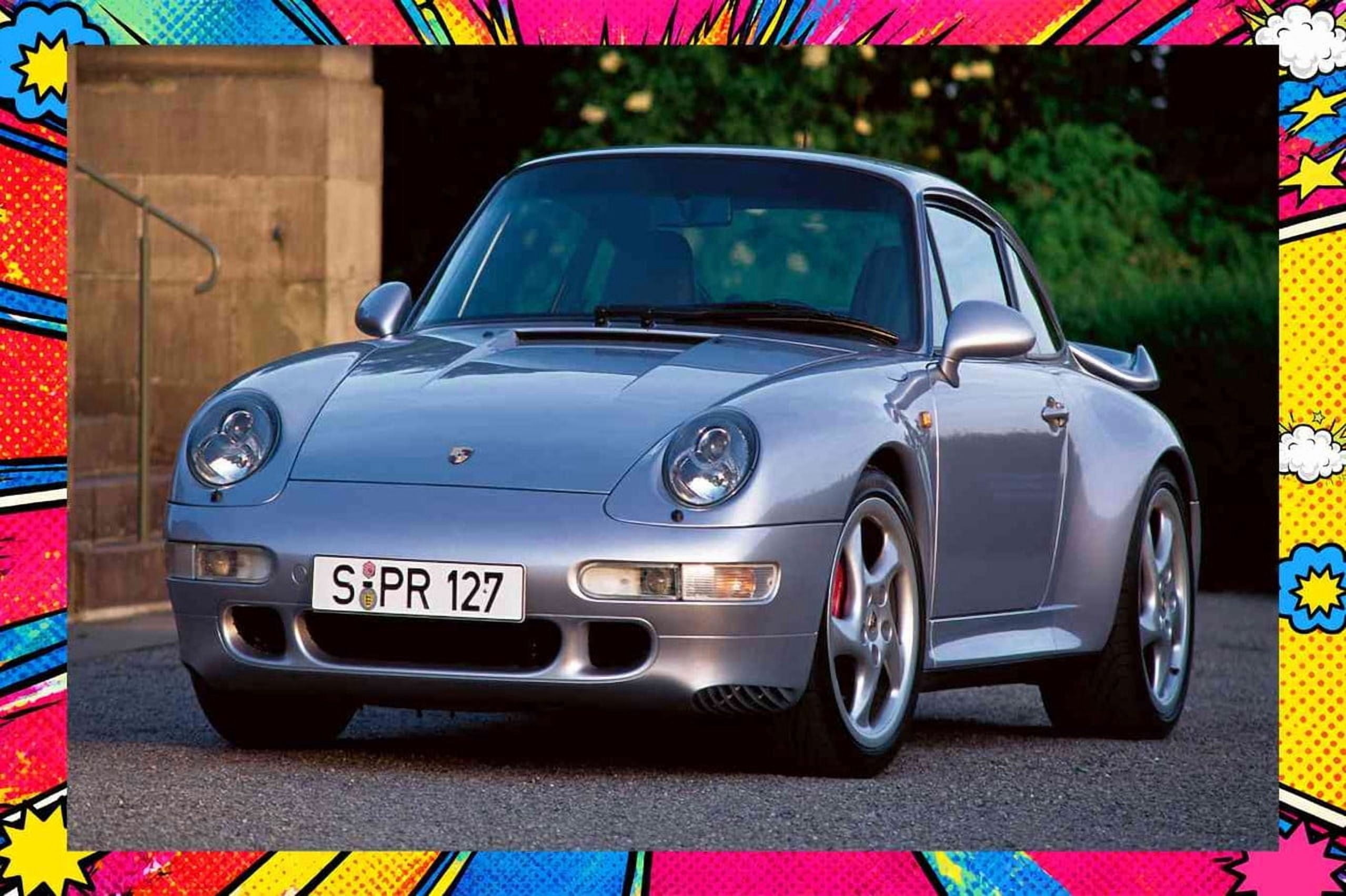 1995 Porsche 911 Turbo Style B - Pop Art Edition | 20x30 Inch Glossy ...