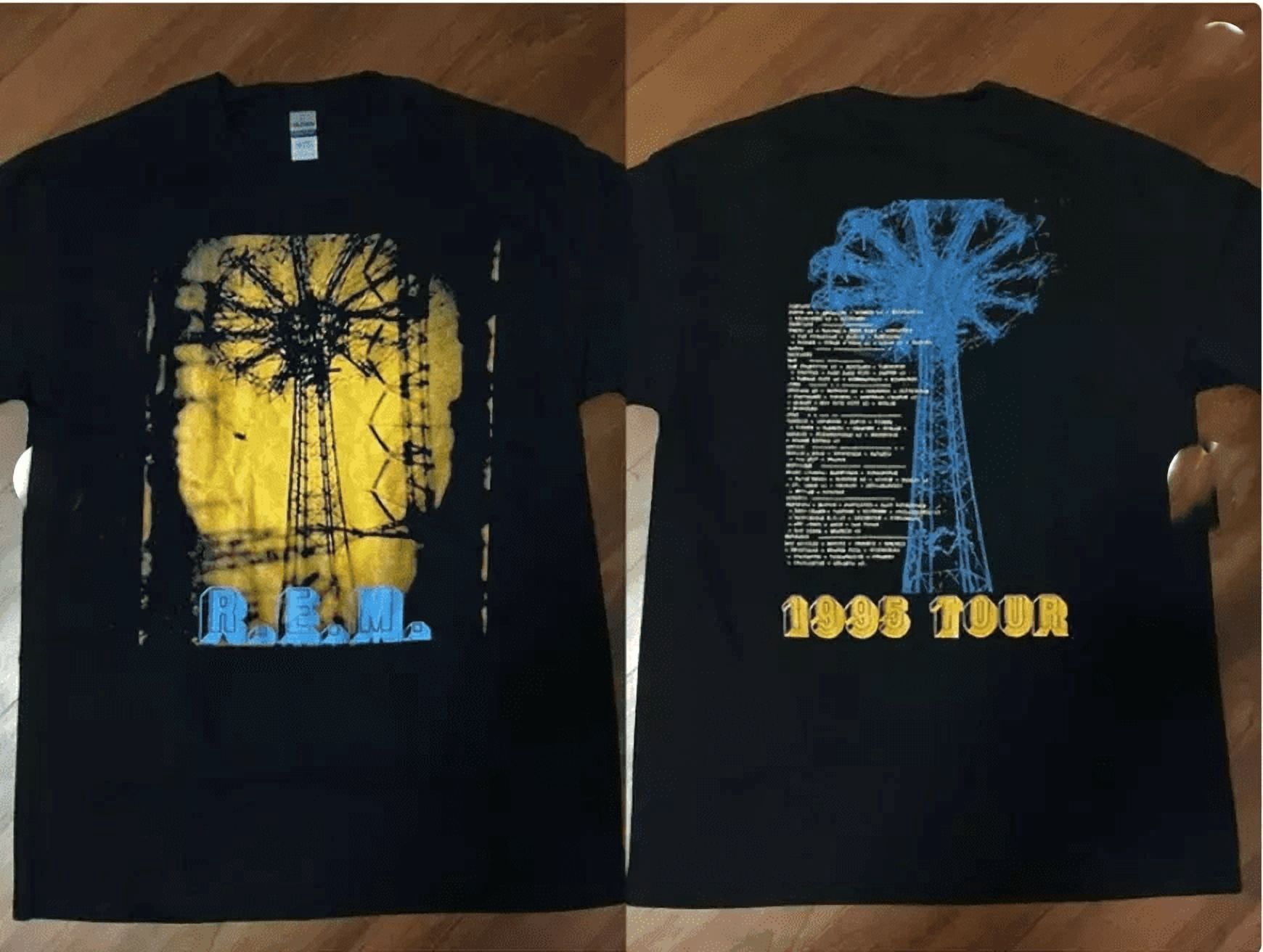 1995 R.E.M Double Sided Tour T-Shirt, Vtg 90S Rem Rock Band Graphic ...
