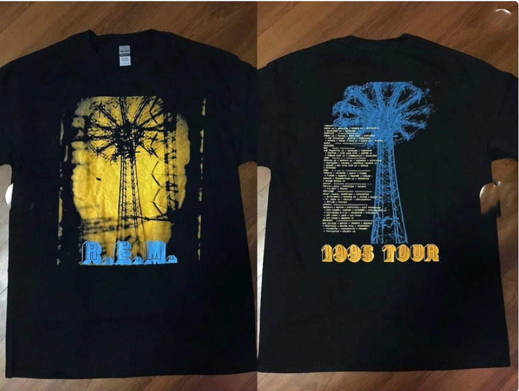 1995 R.E.M Double Sided Tour T-Shirt, Vtg 90s REM Rock Band Graphic ...