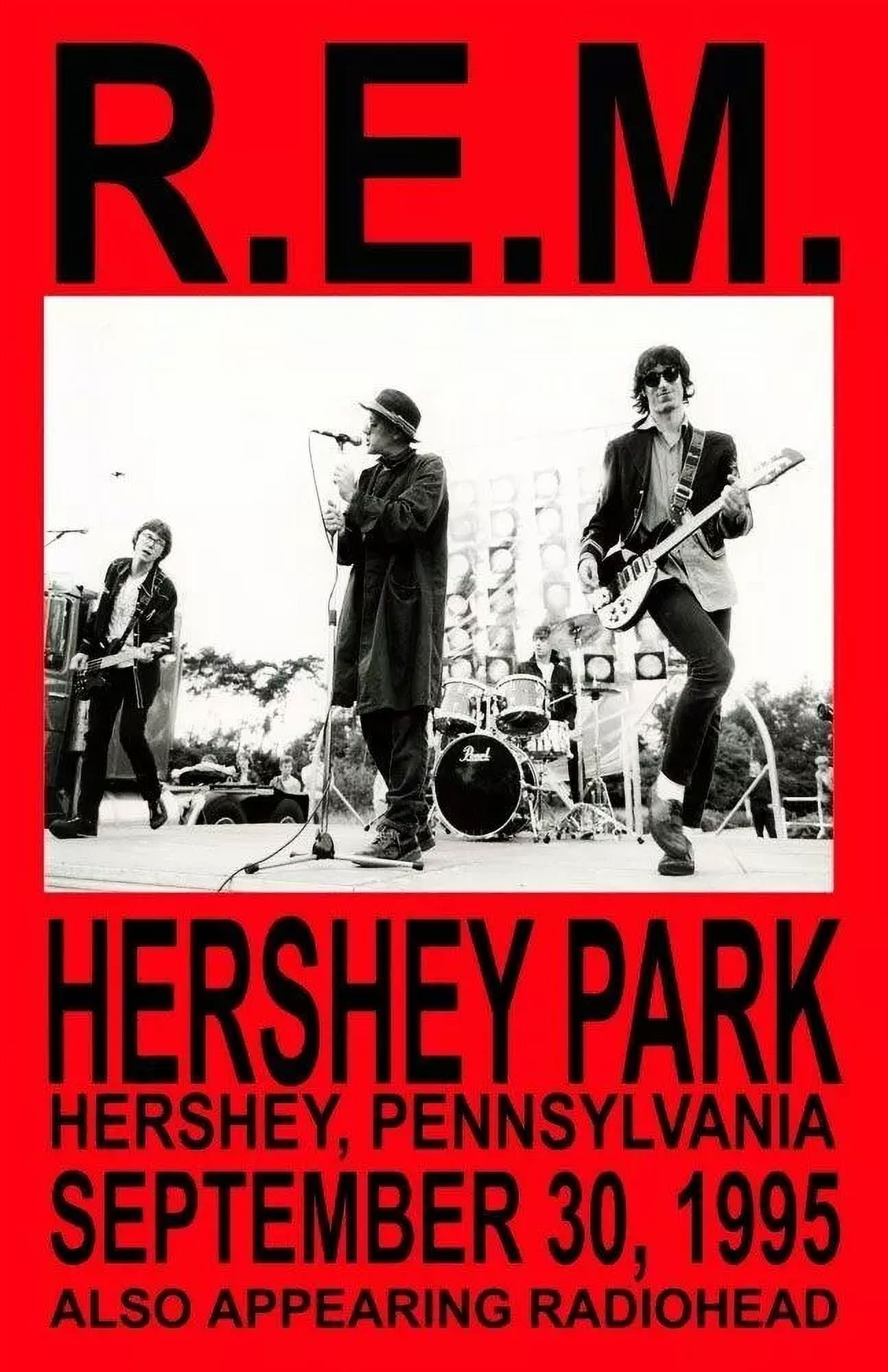 1995 REM Concert Poster Wall Art Print in R.E.M. CONCERT POSTER 11 x 17 ...