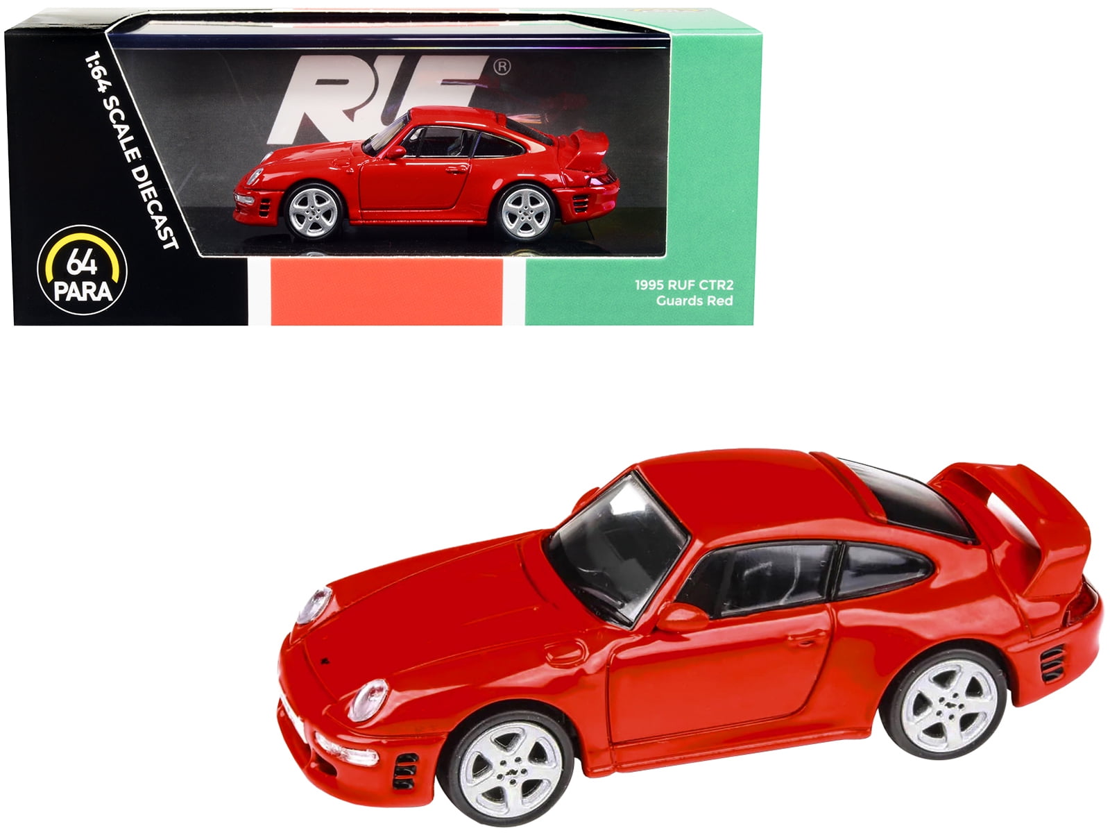 1995 RUF CTR2 Guards Red 1/64 Diecast Model Car by Paragon - Walmart.com