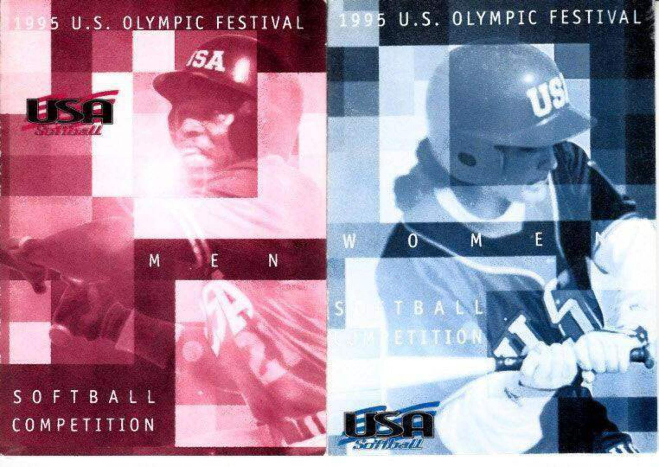 1995 US Olympic Festival Softball 2 Rosters Lisa Fernandez Dot ...