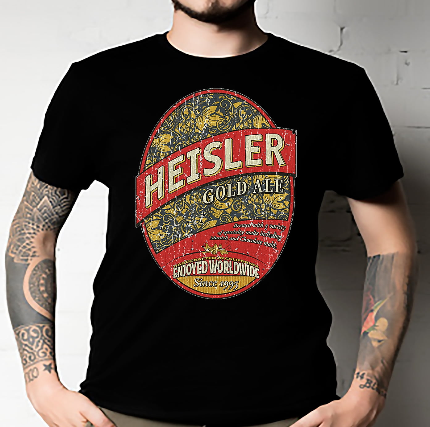 1995 Vintage Gold Label Shirt, Craft Beverage-Inspired Graphic Tee ...