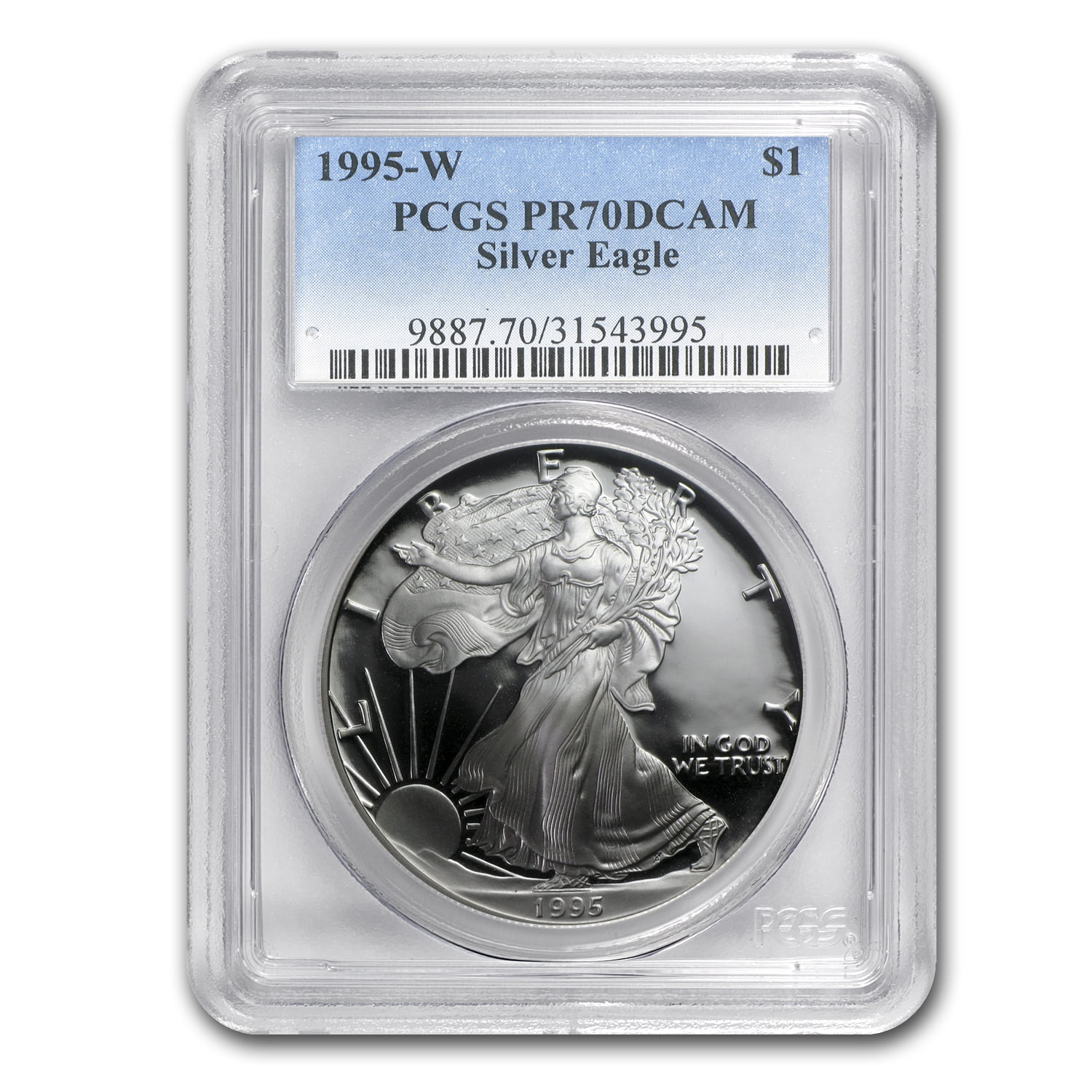 1995-W Proof American Silver Eagle PR-70 PCGS - Walmart.com
