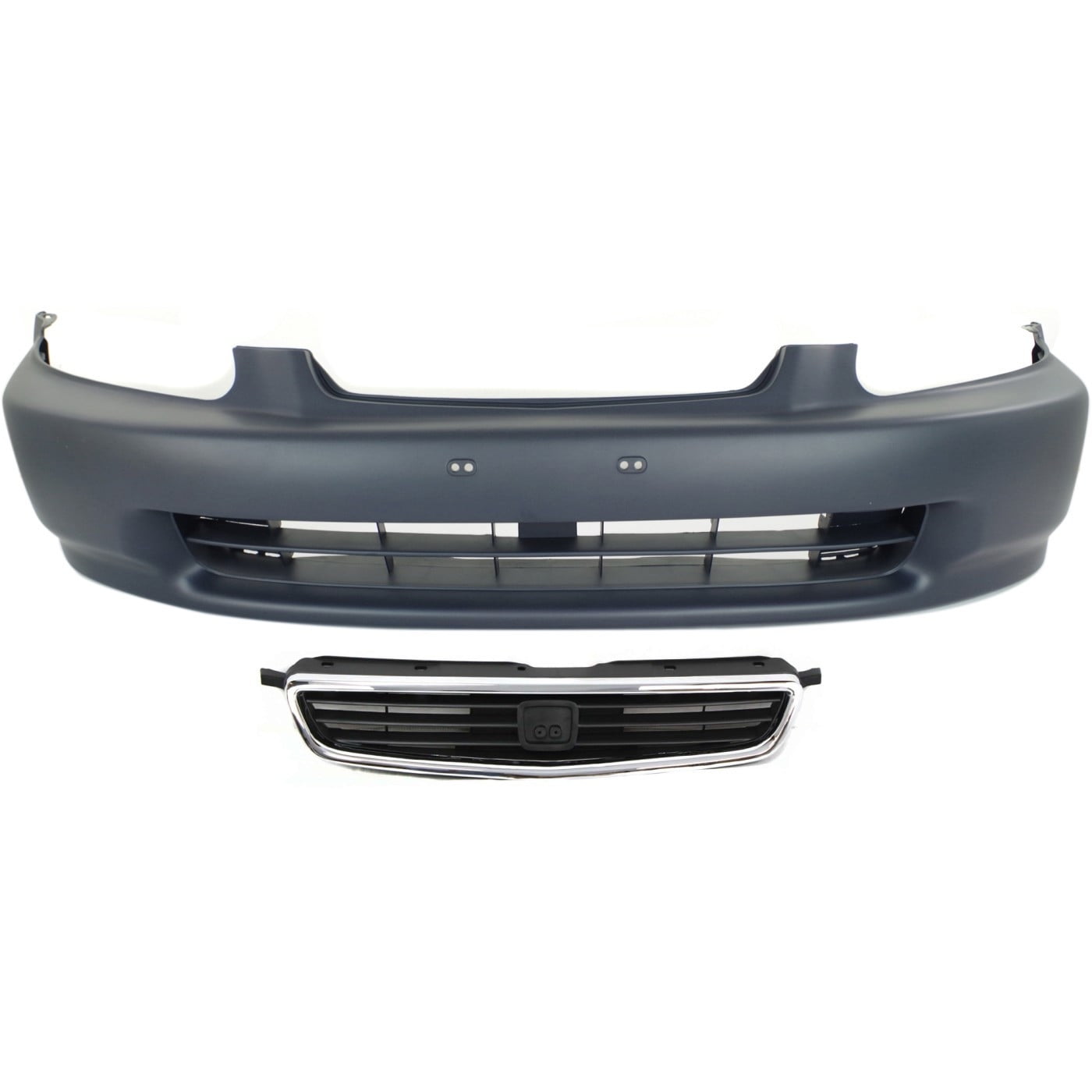 1996-1998 for Civic for Coupe/Front for Sedan Bumper Cover Grille Kit - OE Replacements.avi 30 ...