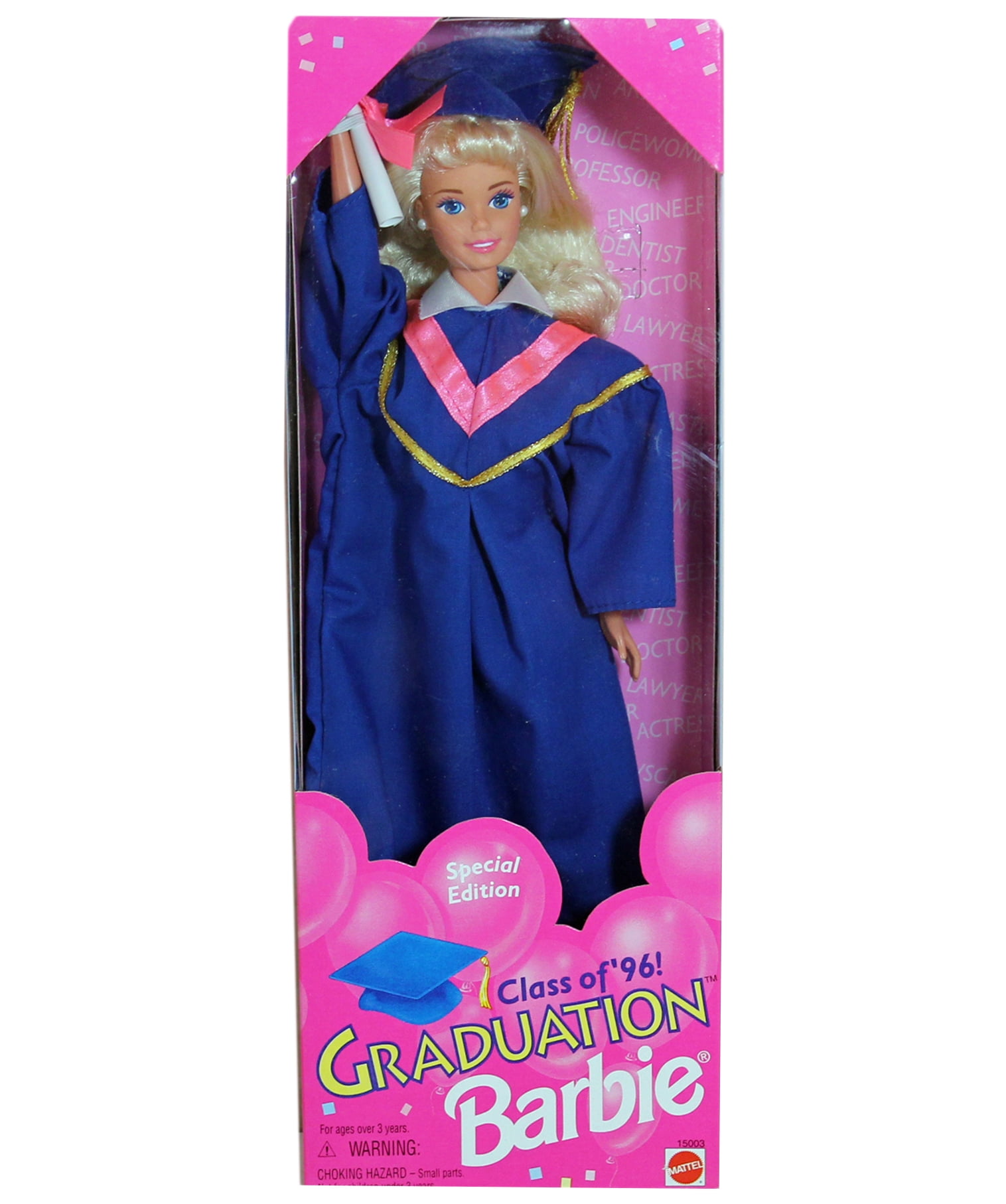 1996 Class of '96 Graduation Barbie, NRFB, (15003) Non-Mint Box - Walmart.com