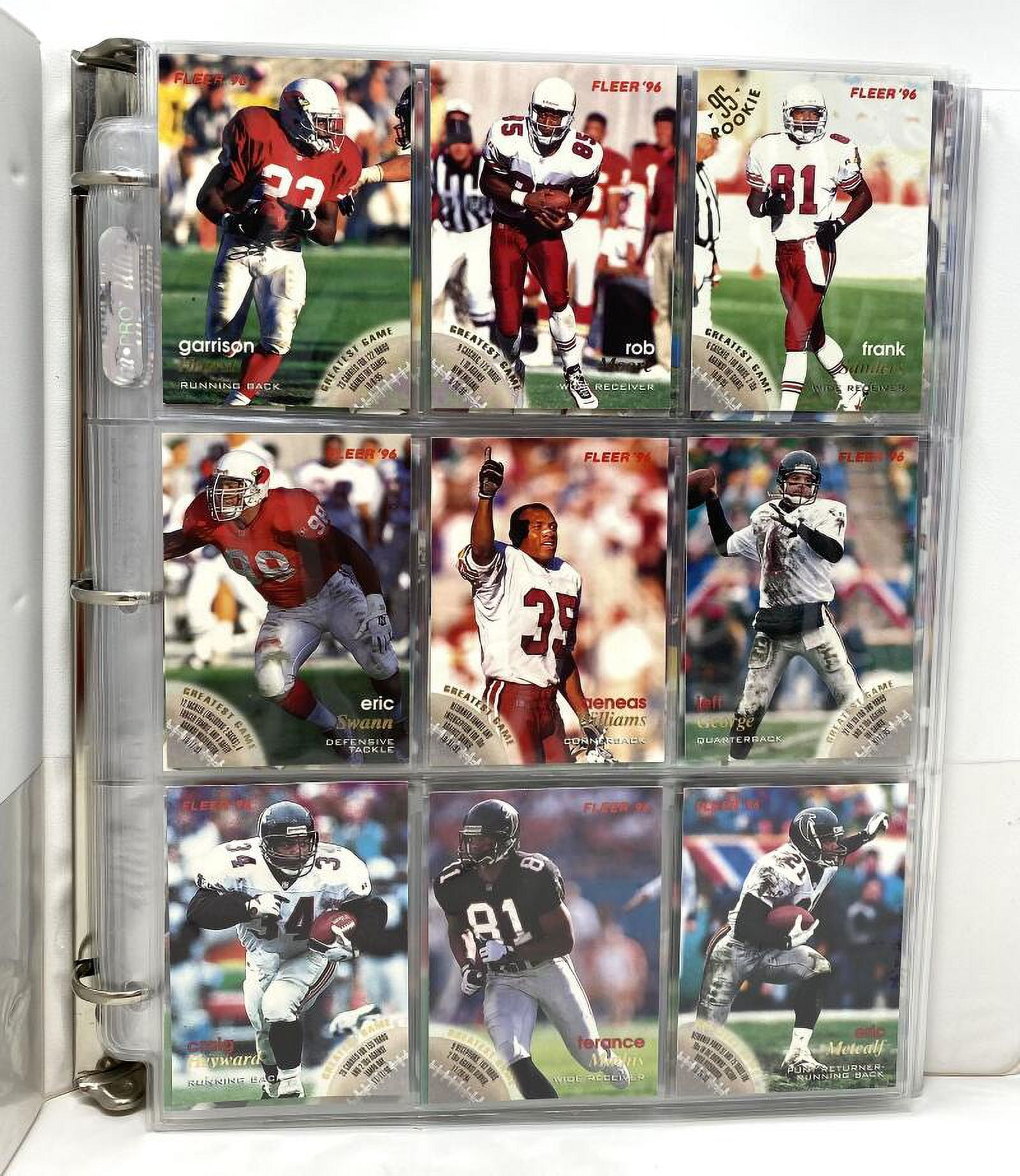 1996 Fleer Football Hand Collated Binder Set 1-200 - Walmart.com
