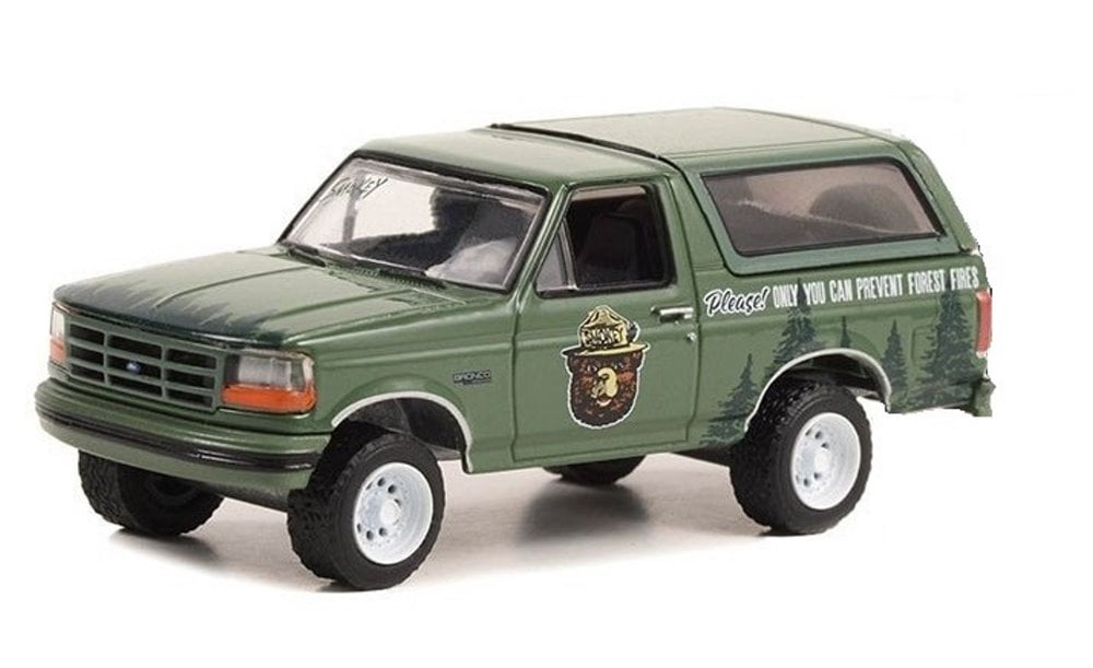 1996 Ford Bronco, Green - Greenlight 38040E/48 - 1/64 Scale Diecast ...