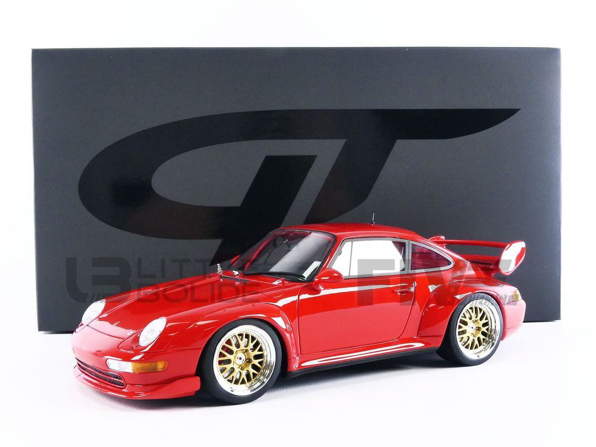 1996 Porsche 911 (993) 3.8 RSR Guards Red with Gold Wheels 1/18 Model ...